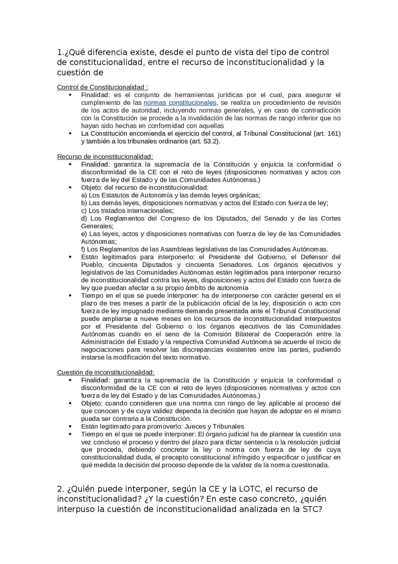 Practica 3 De Derecho Constitucional Ejercicios De Derecho