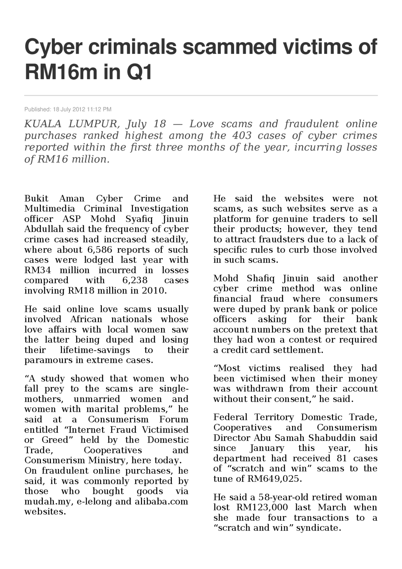 Cyber Crime Assignment Assignments Business And Labour Law Docsity