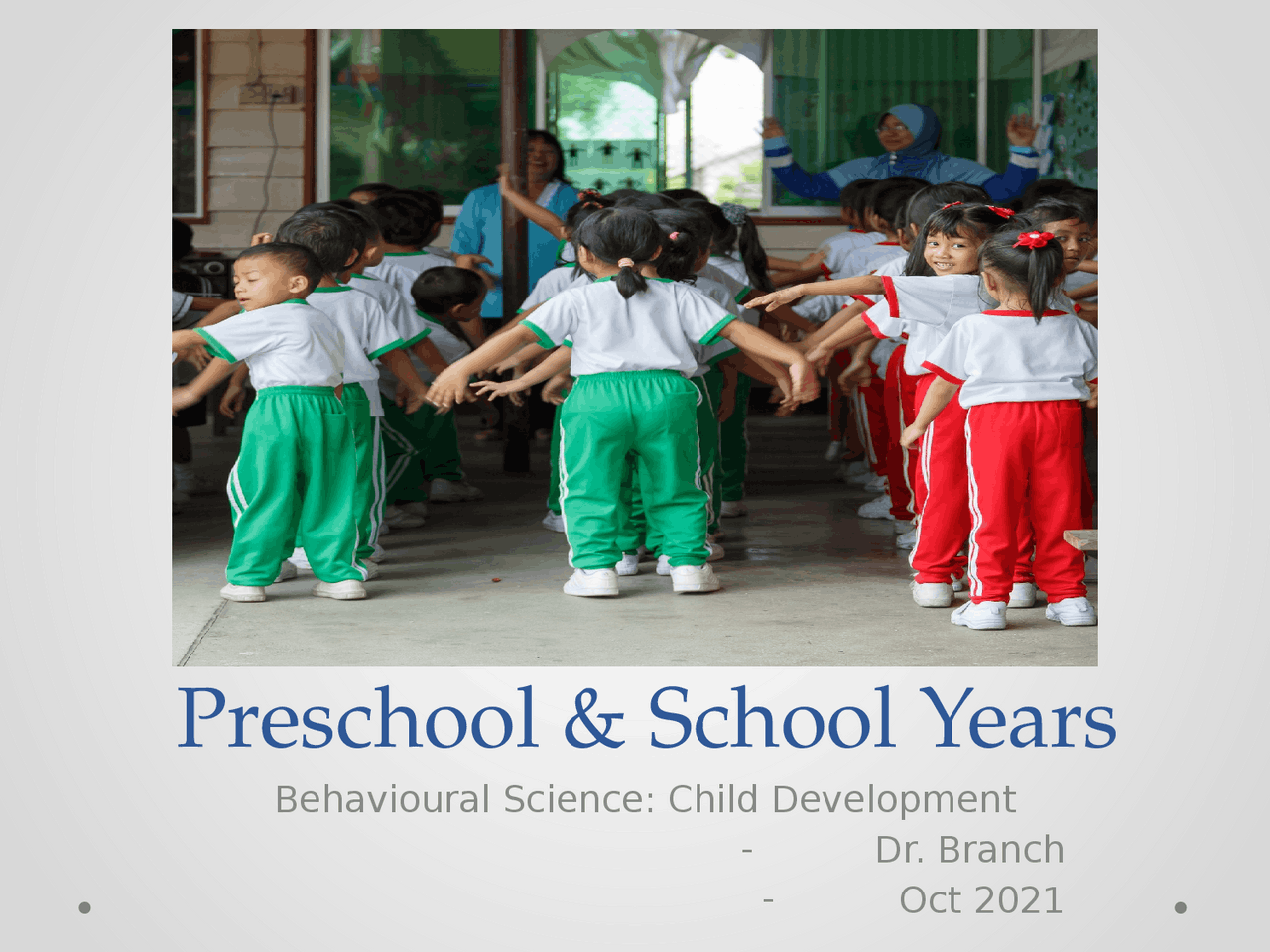 Behavioural Science On Preschool Years Lecture Notes Psychology Docsity