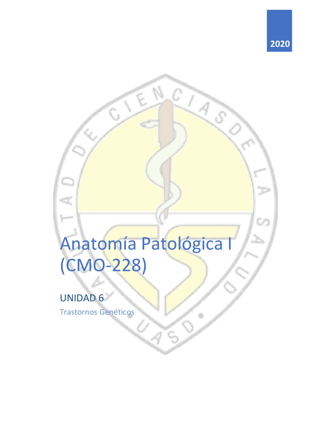 Enfermedades Congenitas Resúmenes De Patología Docsity