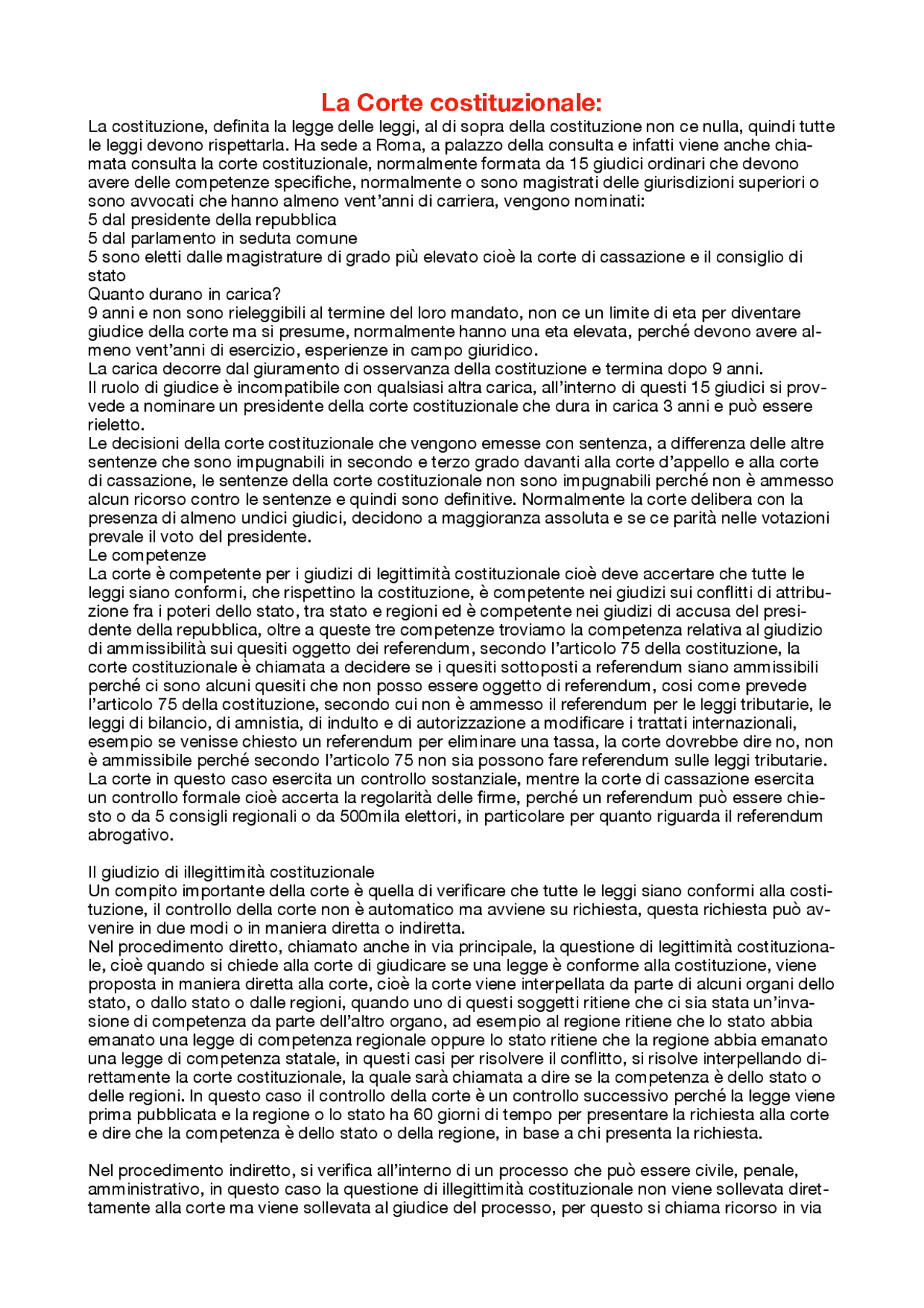 Appunti Diritto E Costituzione Schemi E Mappe Concettuali Di Diritto