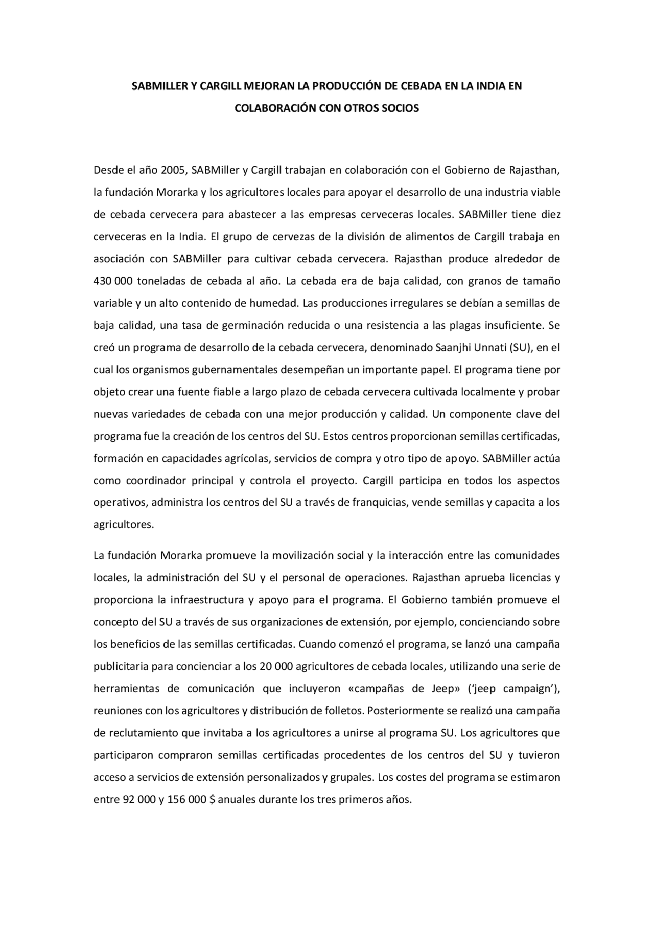 Marketing Industrial Ejercicio Ejercicios De Marketing Docsity