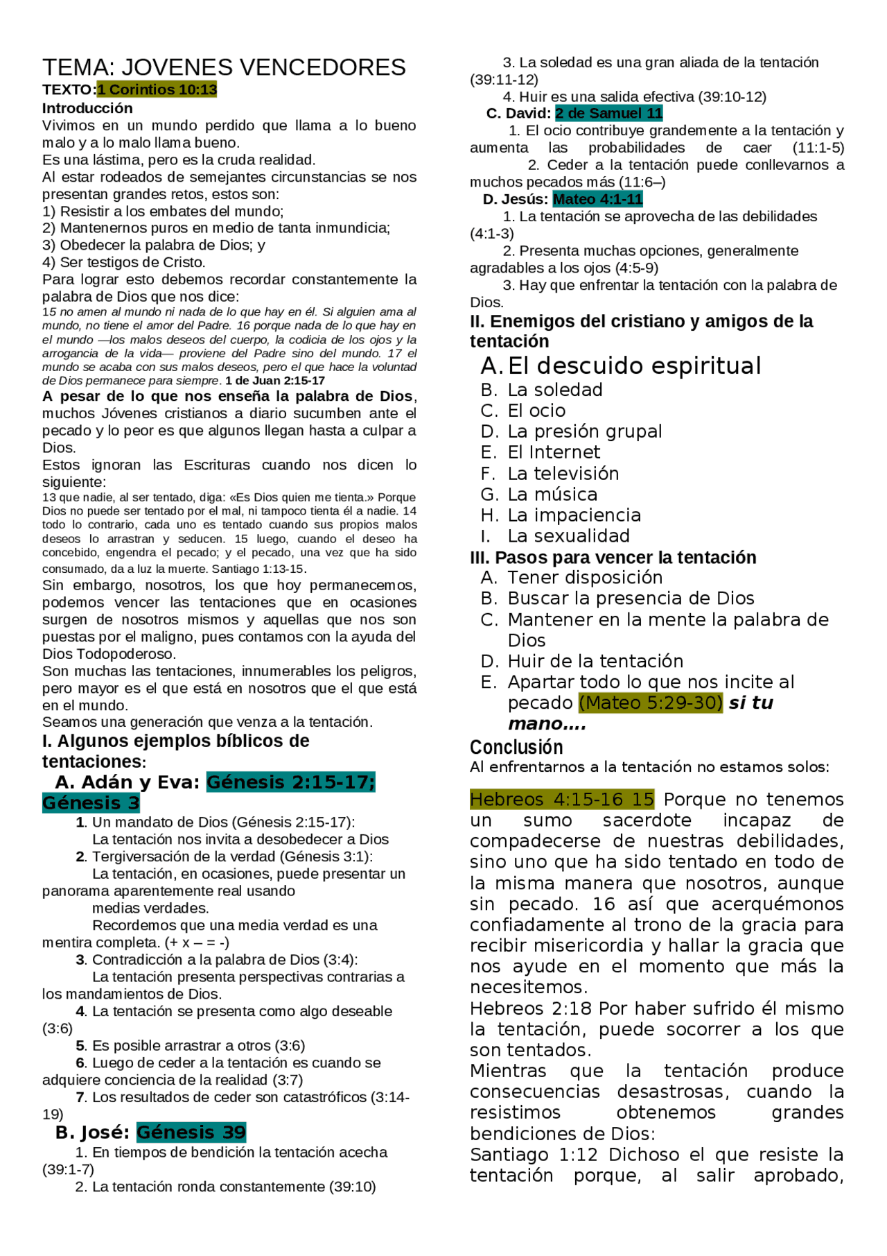 Joven Vencedor Examen Tesis De Bachillerato De Derecho Docsity