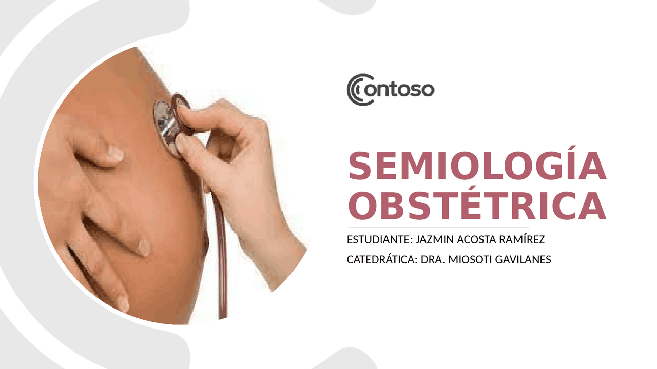 Semiología Obstetrica Diapositivas De Obstetricia Docsity