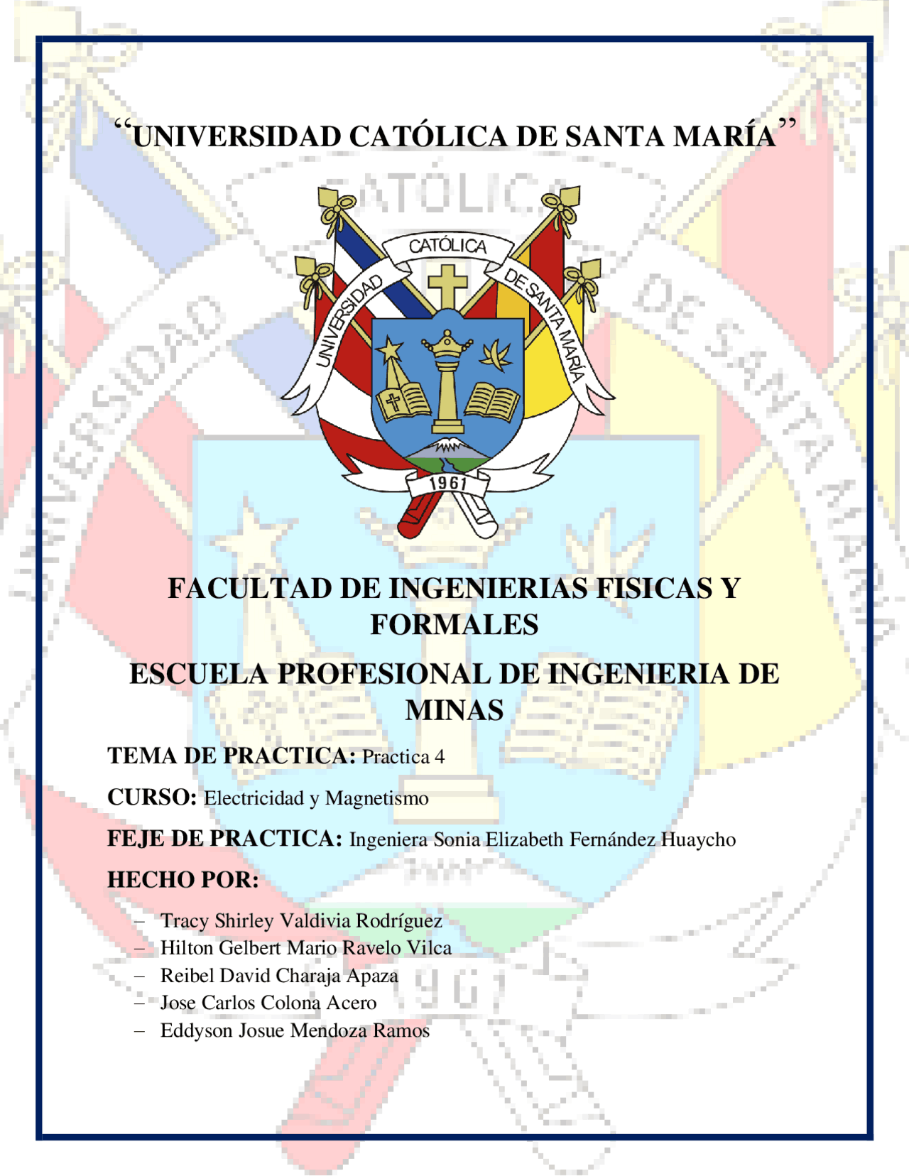 Practicas de electricidad con promedio de mínimo 10 de 12 posibles | Ejercicios de Física | Docsity