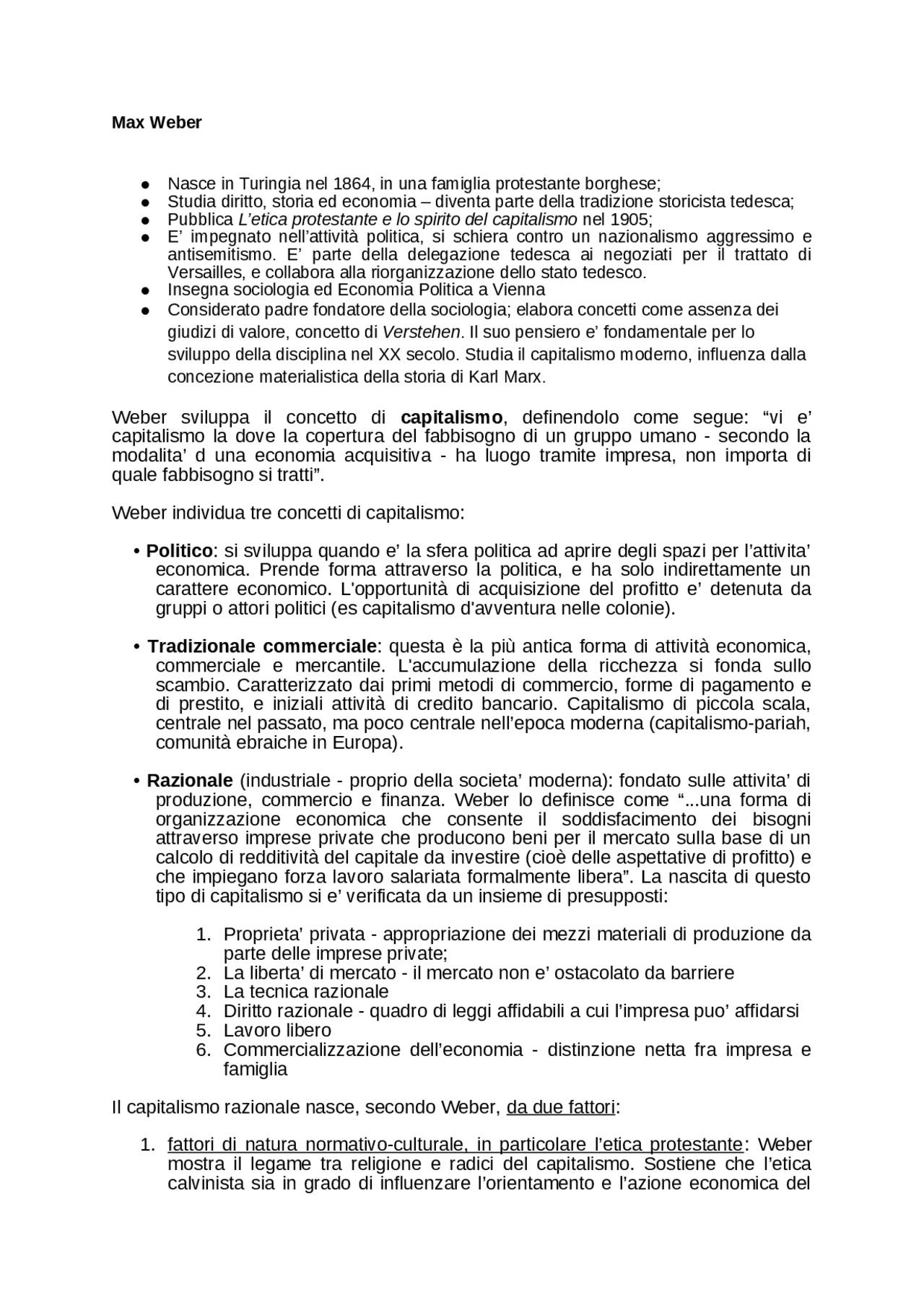 Max Weber And Pierre Bordieu Schemi E Mappe Concettuali Di Sociologia