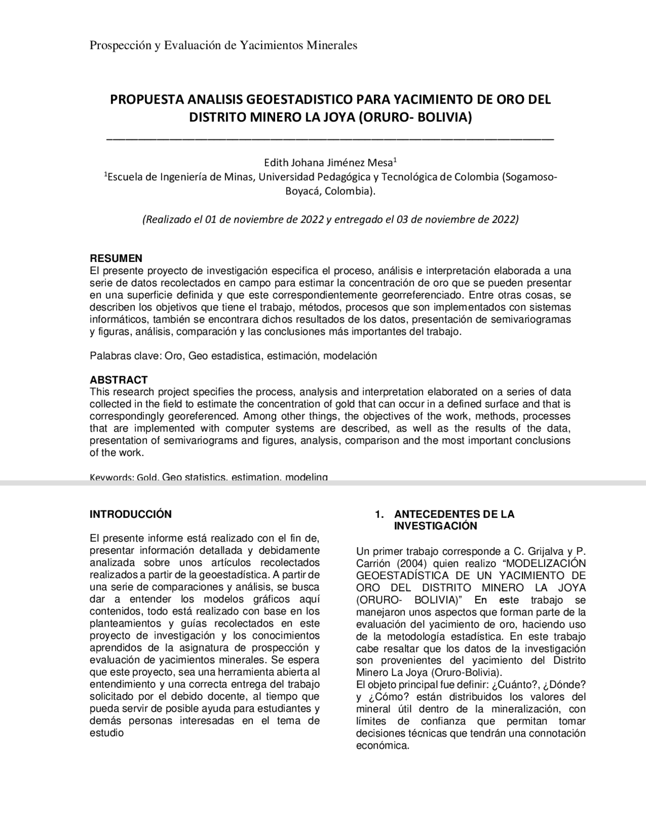 Propuesta De Investigación Resúmenes De Minería De Datos Docsity