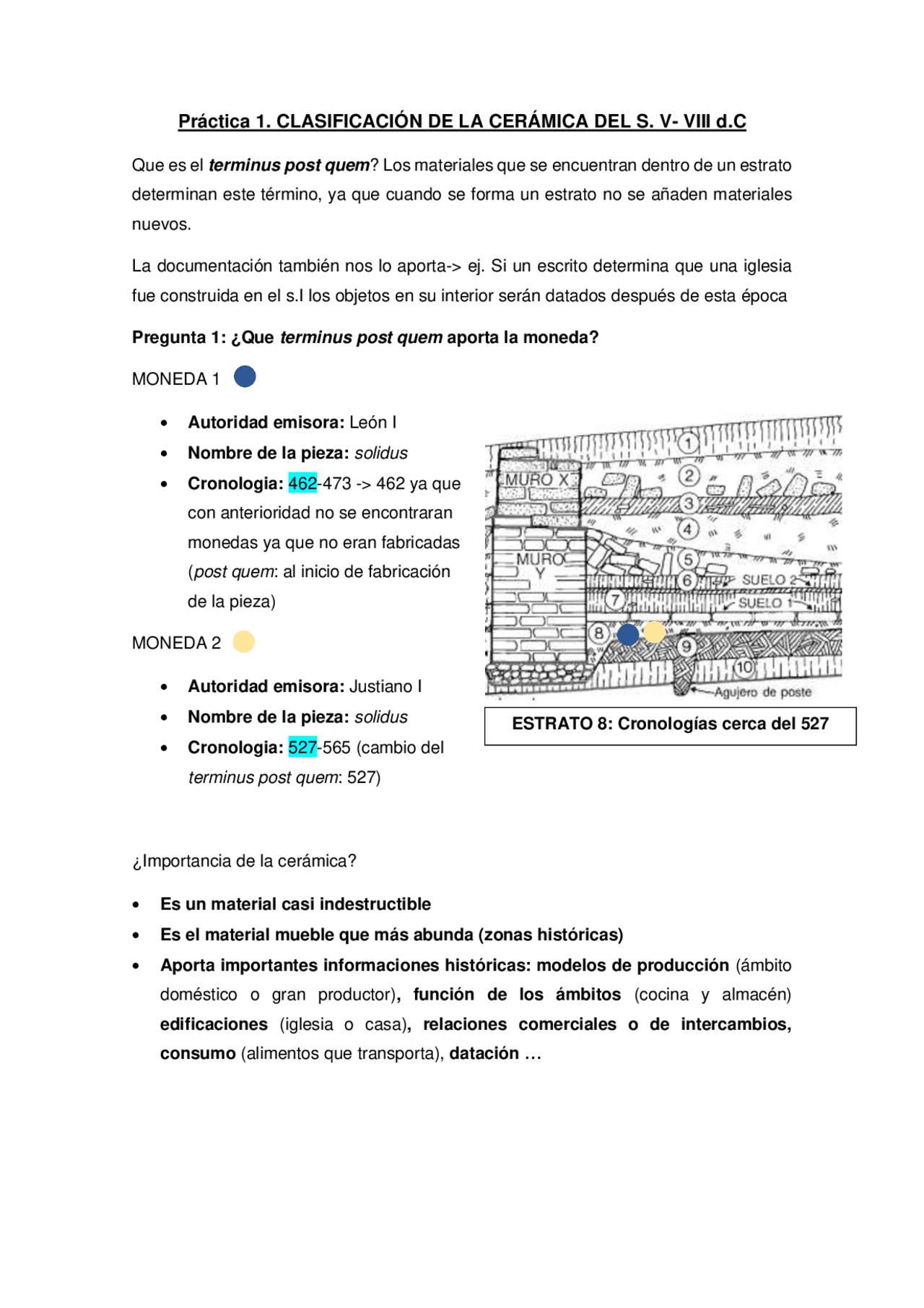 Clasificación de Cerámica del Siglo V-VIII d.C: Terminus Post Quem ...