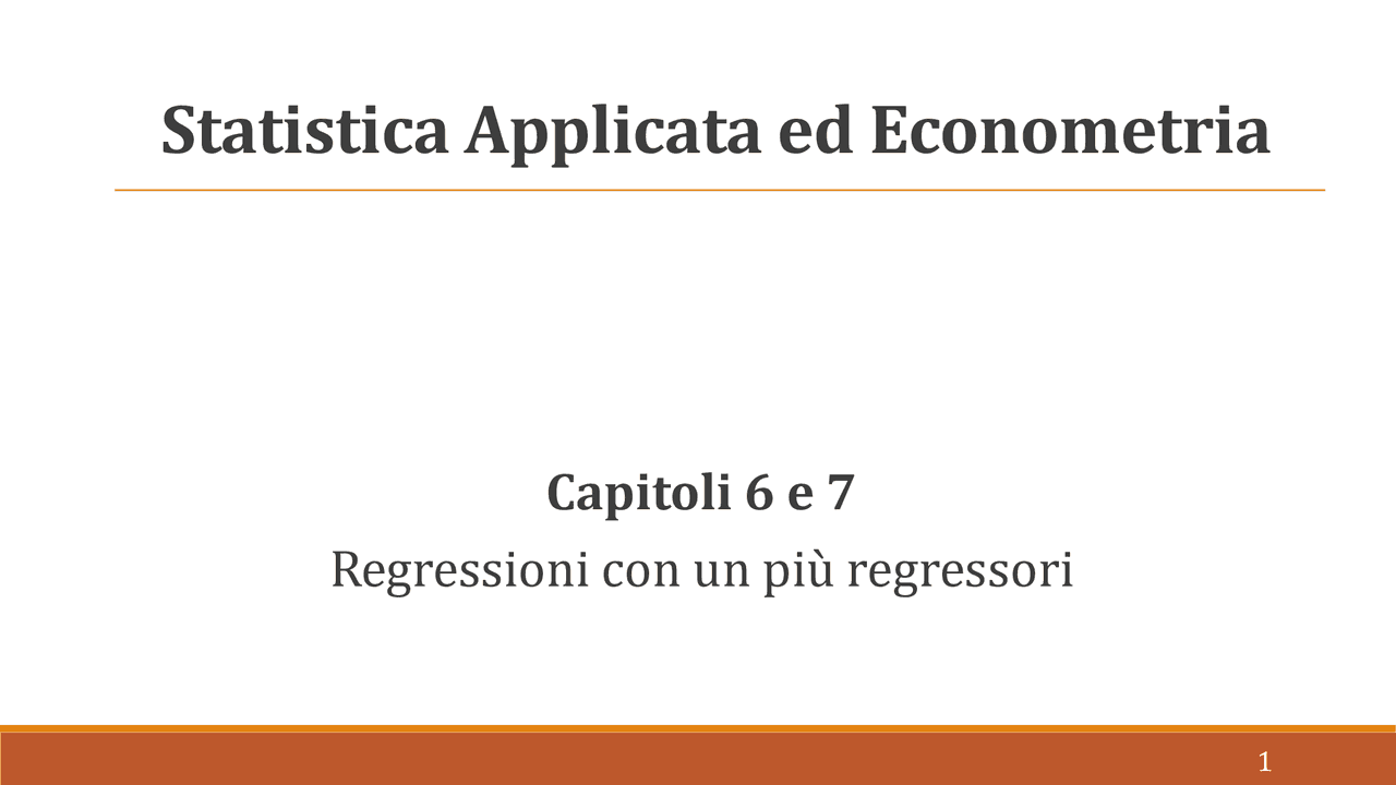 Regressione Multipla Appunti Di Statistica Applicata Docsity