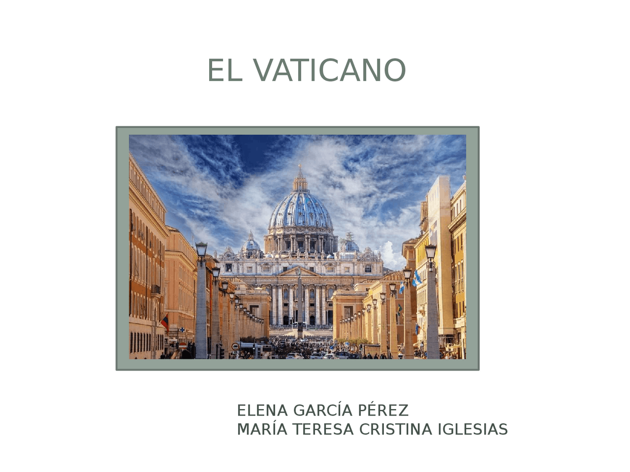 Presentación sobre el Vaticano | Diapositivas de Religión | Docsity