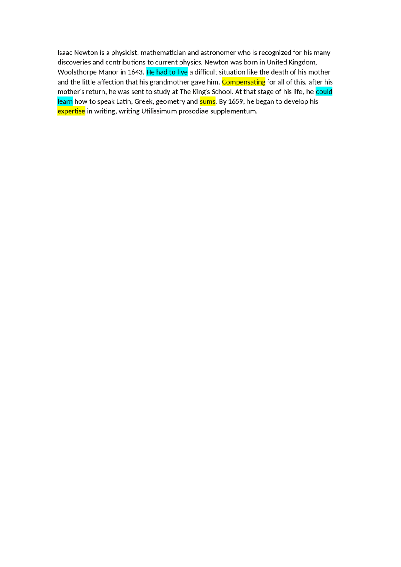 Summary Paragraph And Draft Resúmenes De Inglés Técnico Docsity