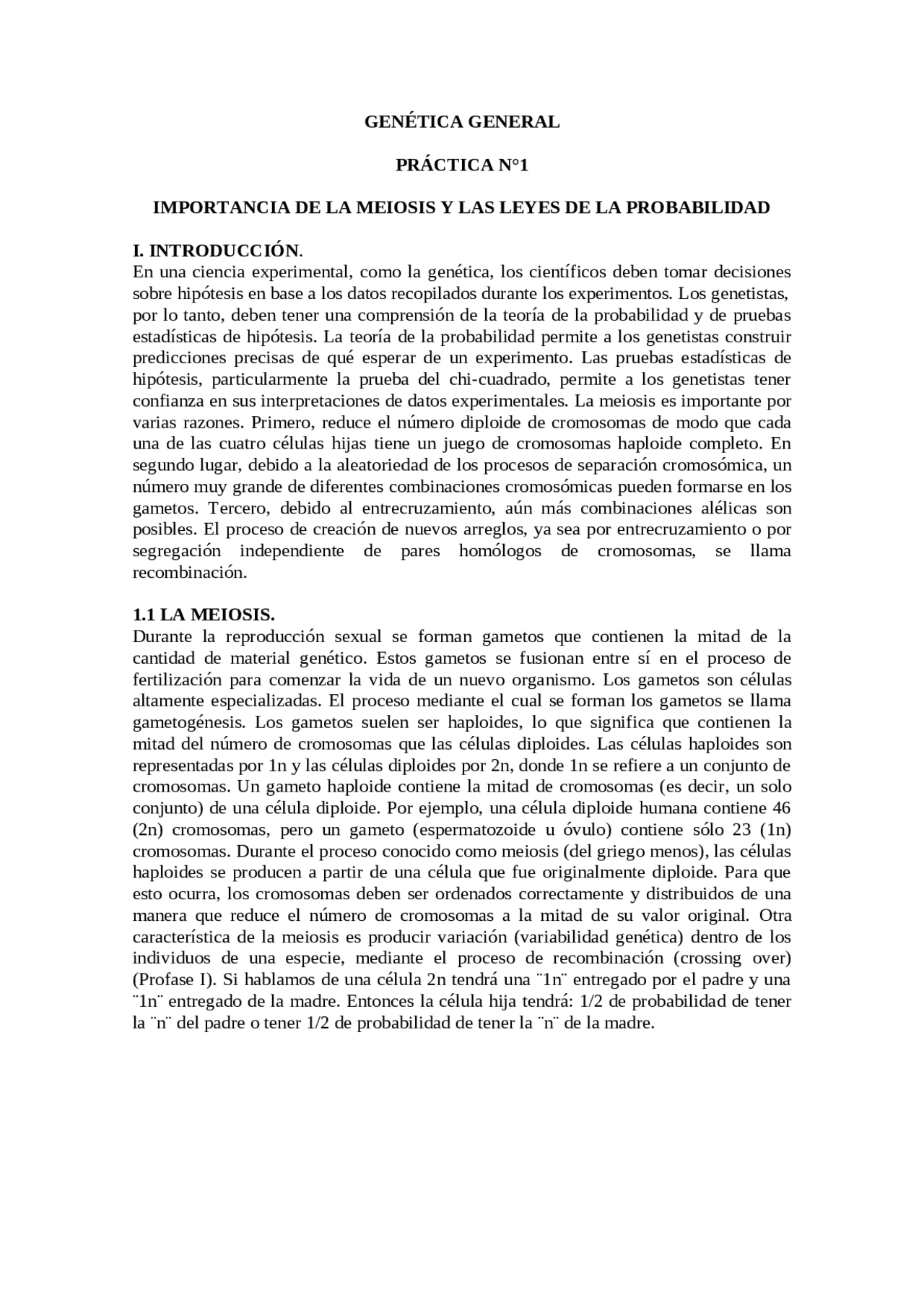 Ejercicios De Genetica Ejercicios De Biología Docsity