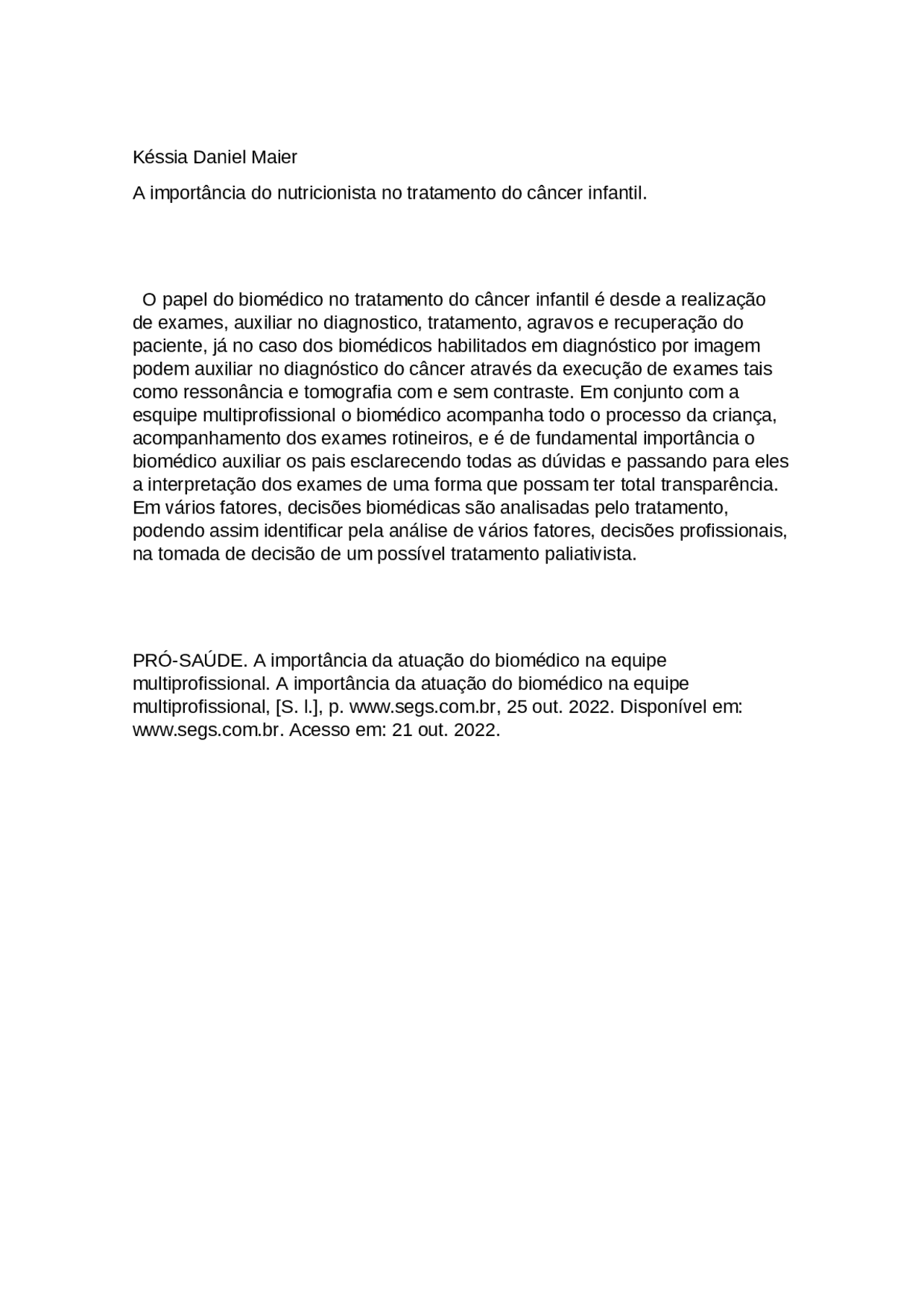 Projeto Integrador Em Biomedicina Trabalhos Gestão De Projeto Docsity