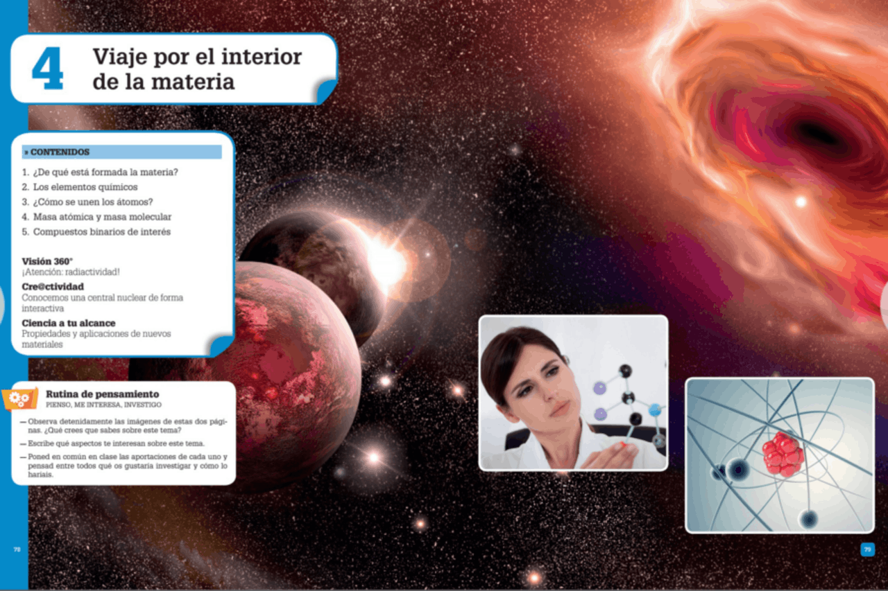 Viaje por el interior de la materia | Diapositivas de Biología | Docsity