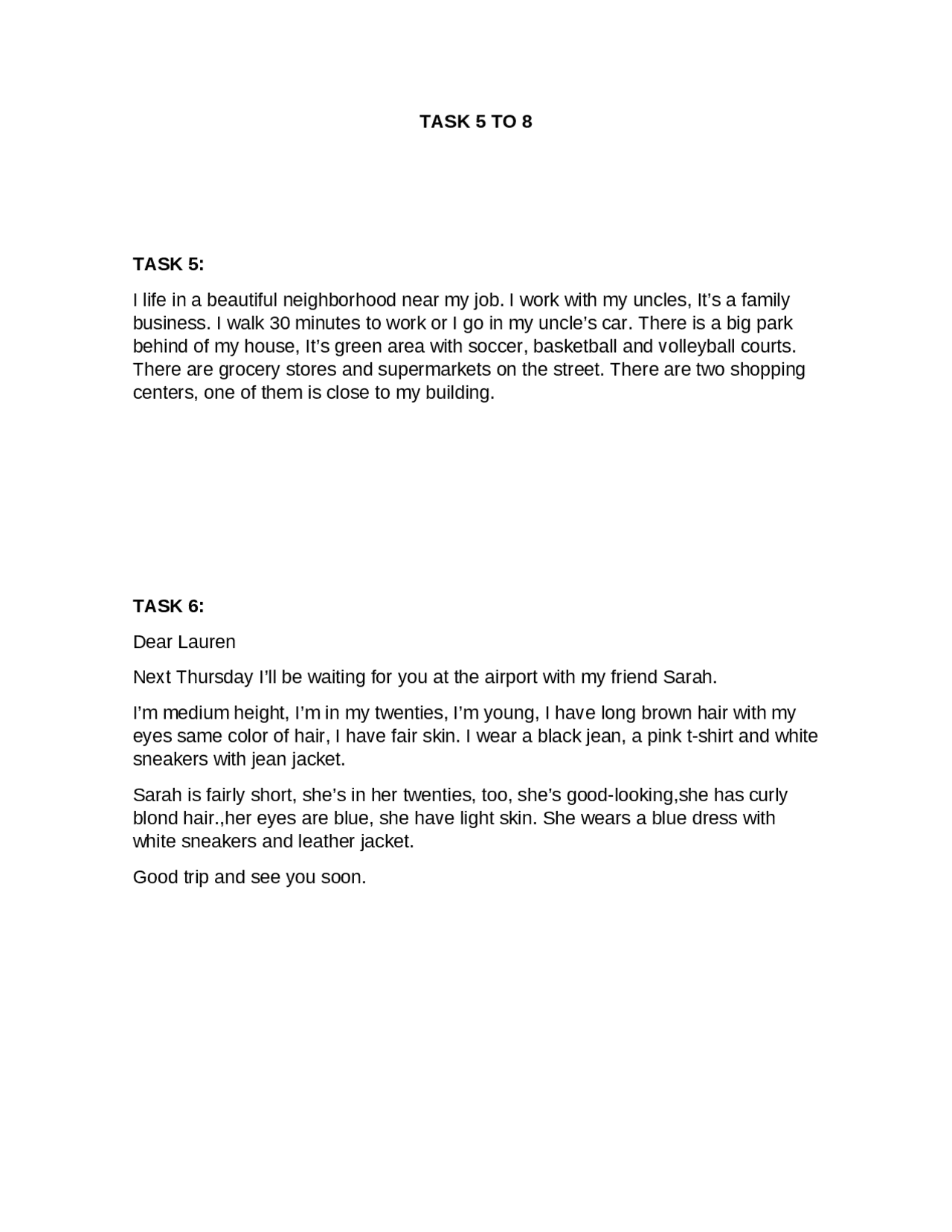 Task Del 5 Al 8 De Smart Exámenes Selectividad De Inglés Docsity