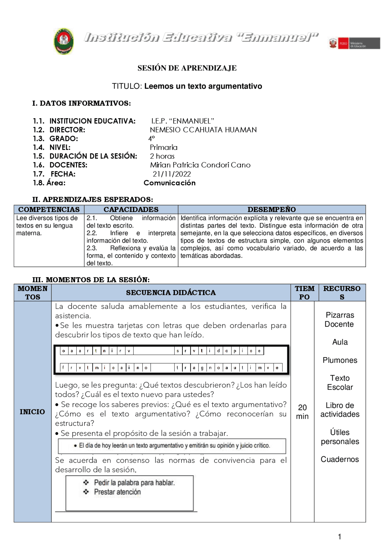 Leemos Un Texto Argumentativo Apuntes De Comunicación Docsity