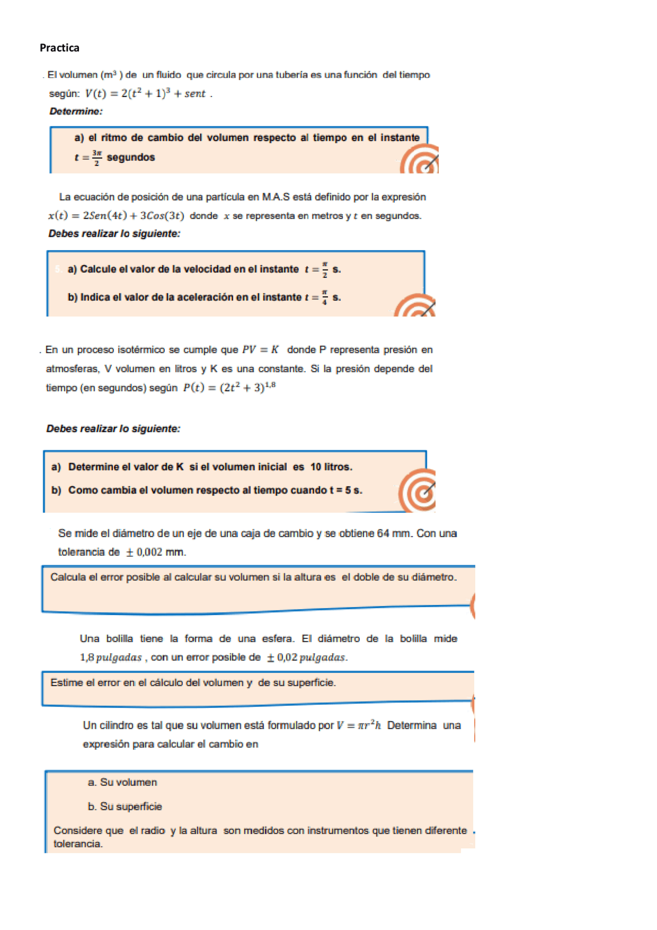 Aplicaciones De Las Derivadas Ejercicios De Cálculo Docsity