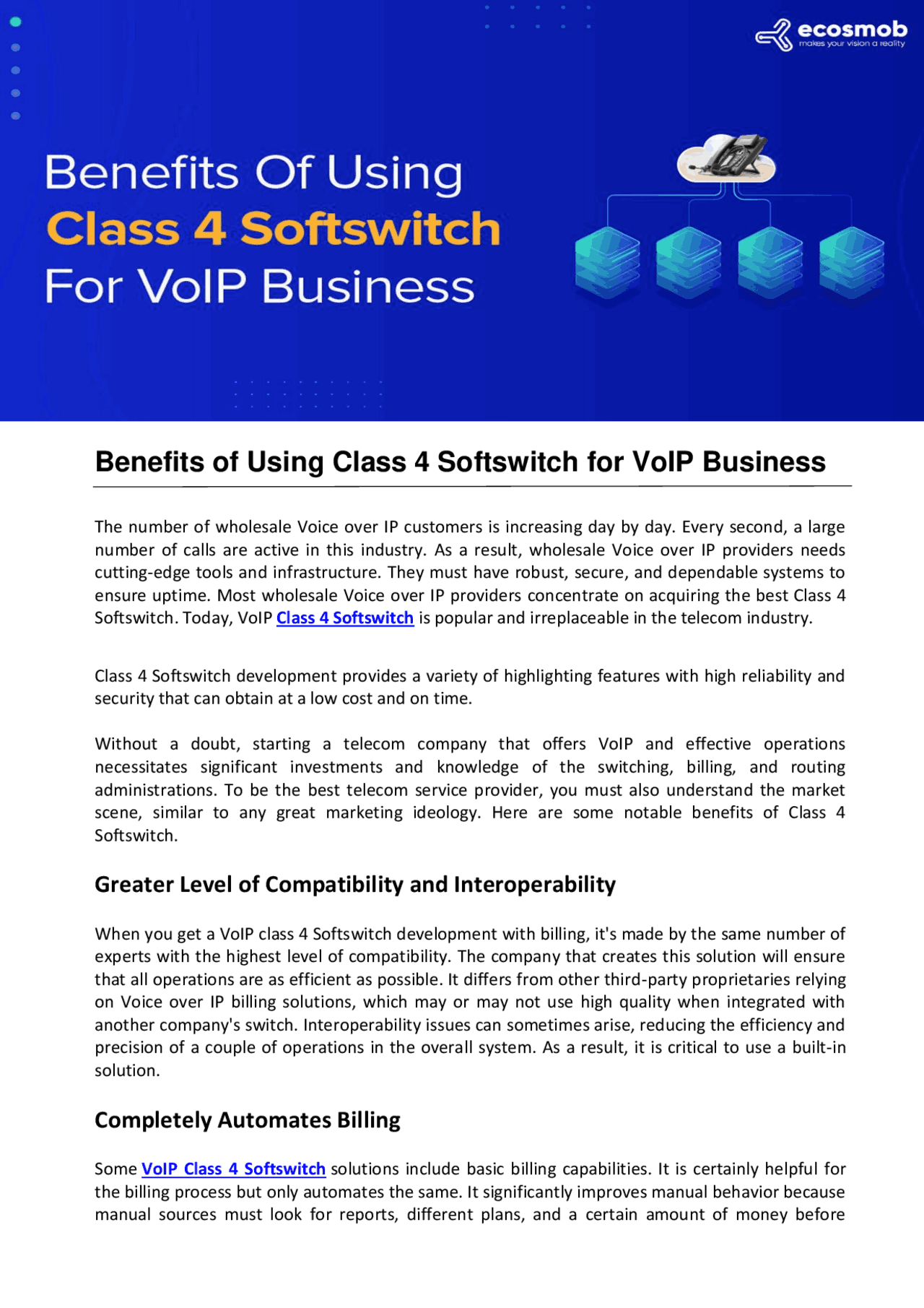 Benefits of Using Class 4 Softswitch for VoIP Business | High school ...