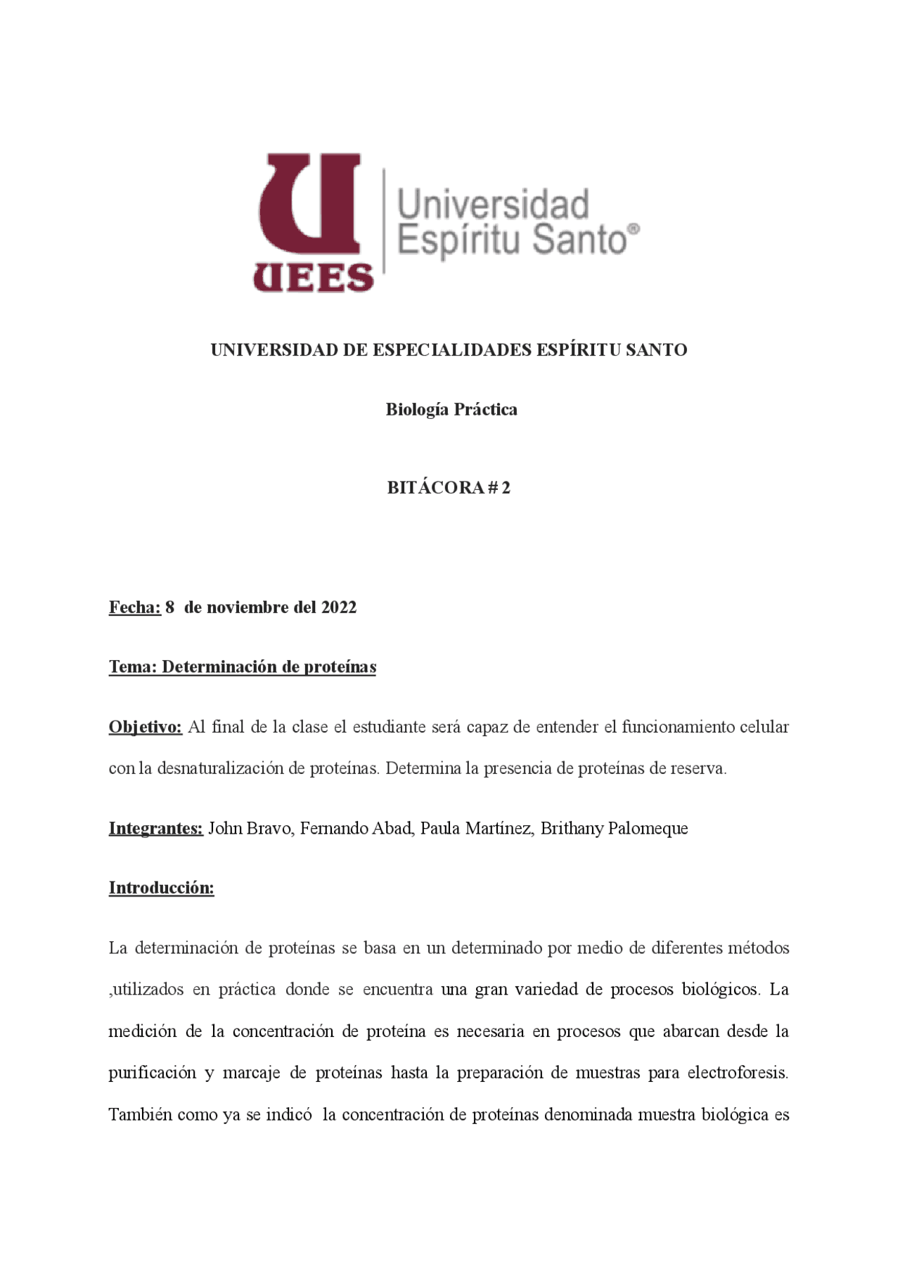 Determinación De Proteínas Ejercicios De Biología Celular Docsity