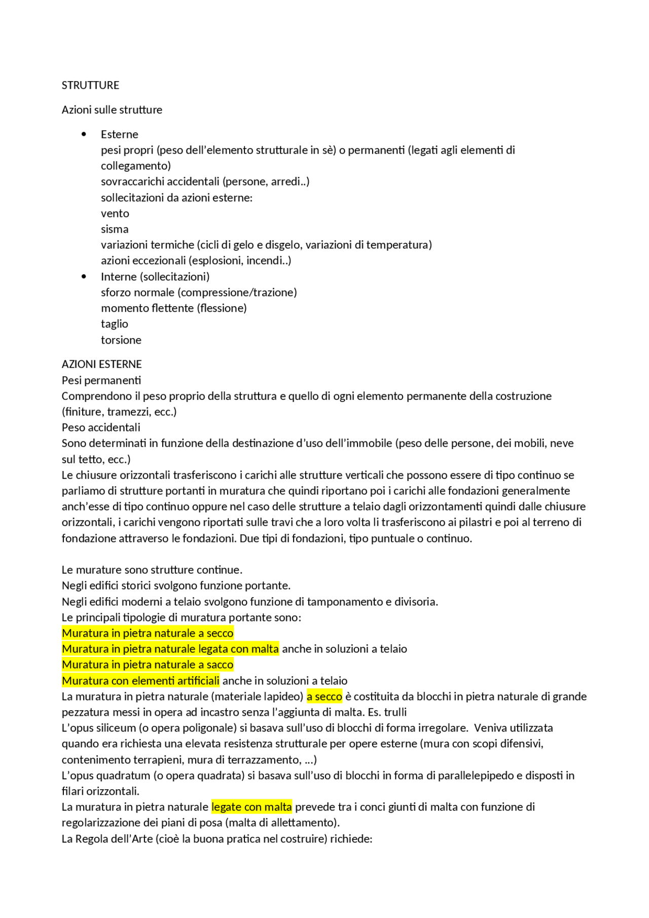 Programma Completo Teoria Architettura Tecnica Sbobinature Di