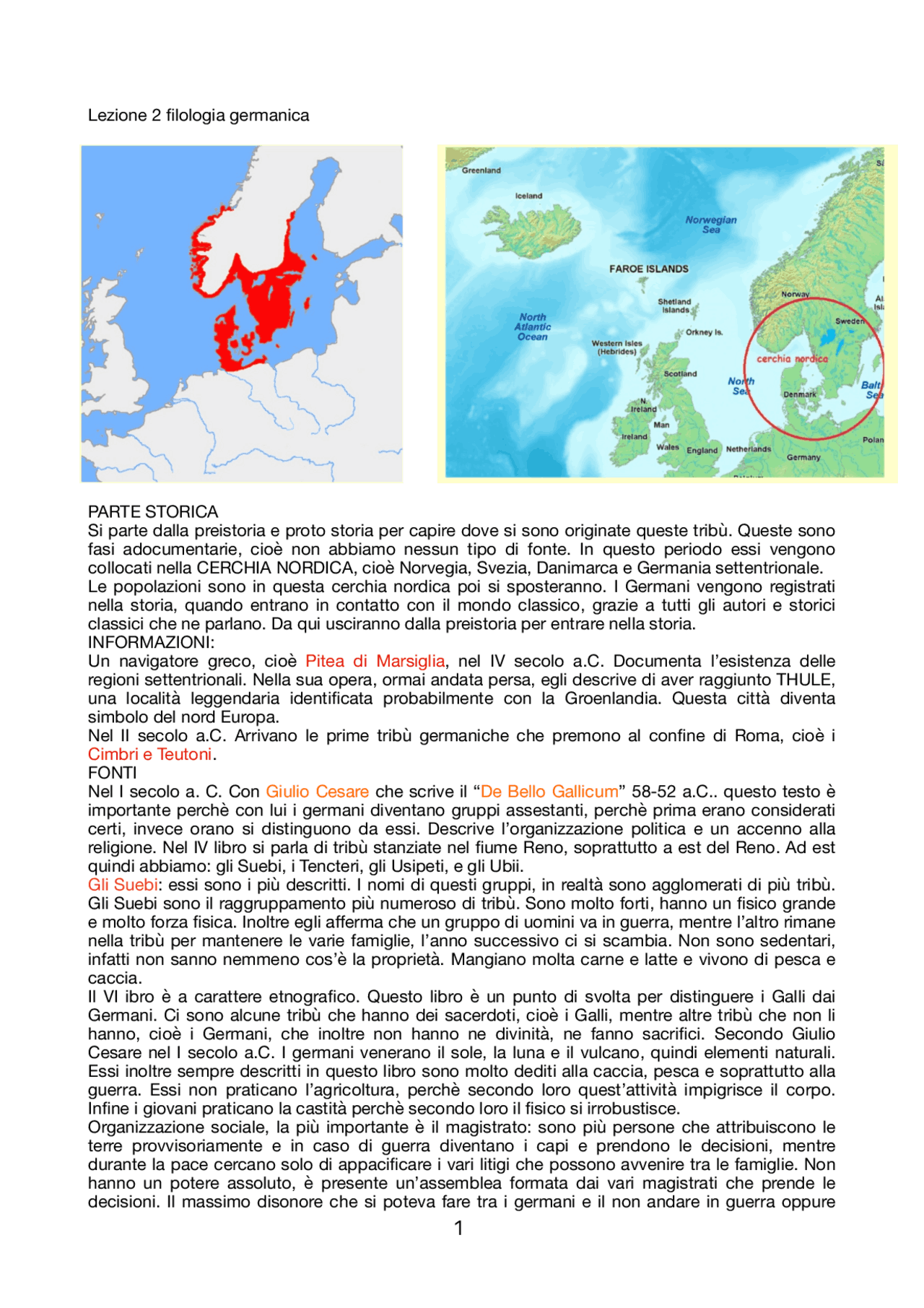 Filologia germanica contesto storico | Dispense di Filologia Germanica ...