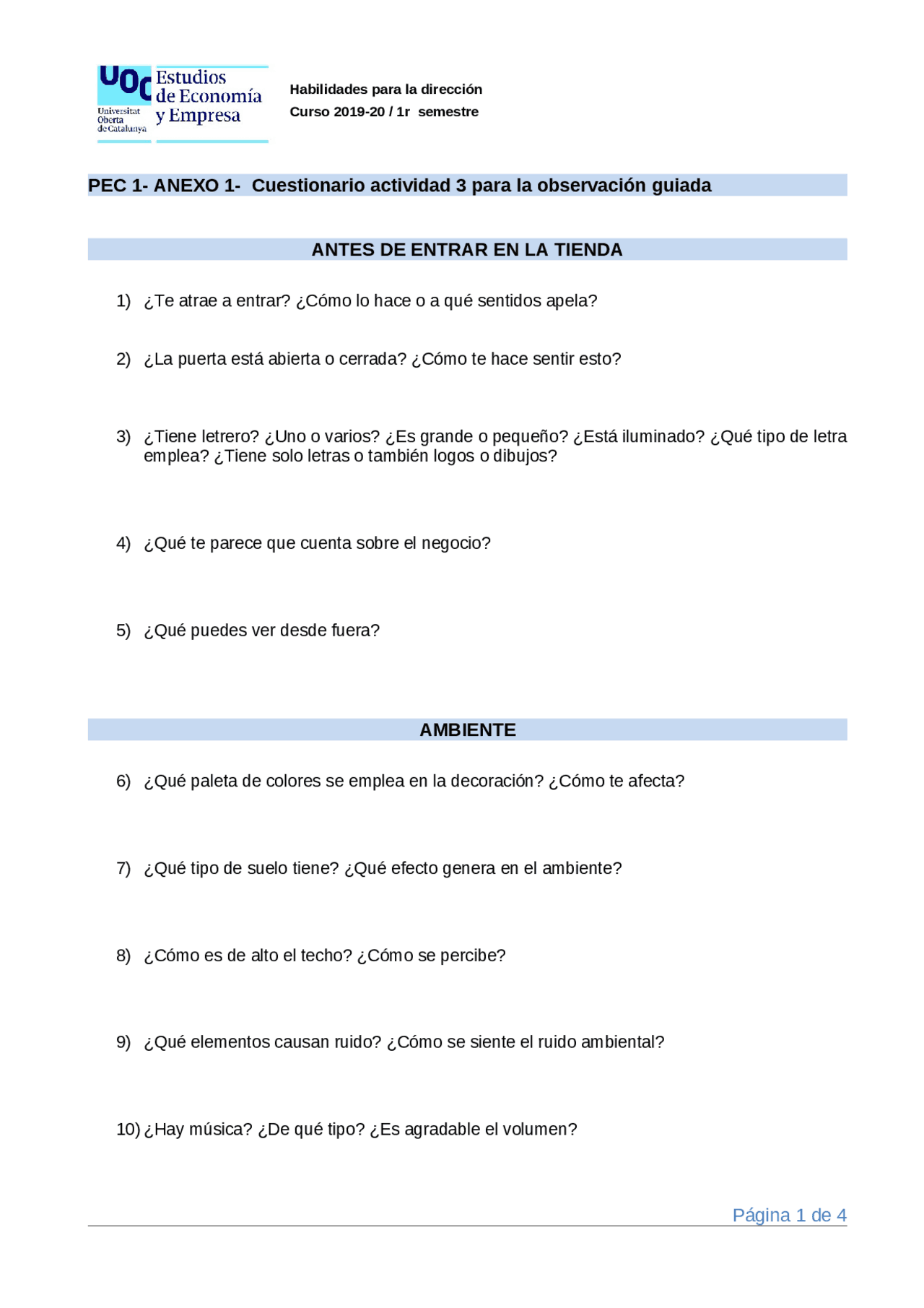 Cuestionario De Un Ejercicio Ejercicios De Logística Docsity