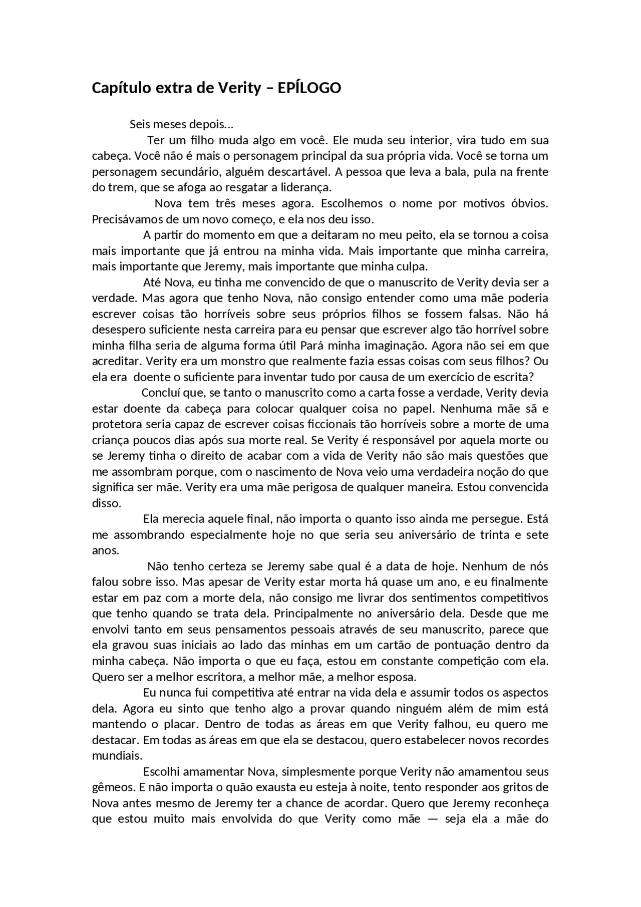 Verity capitulo extra | Notas de aula Matemática | Docsity