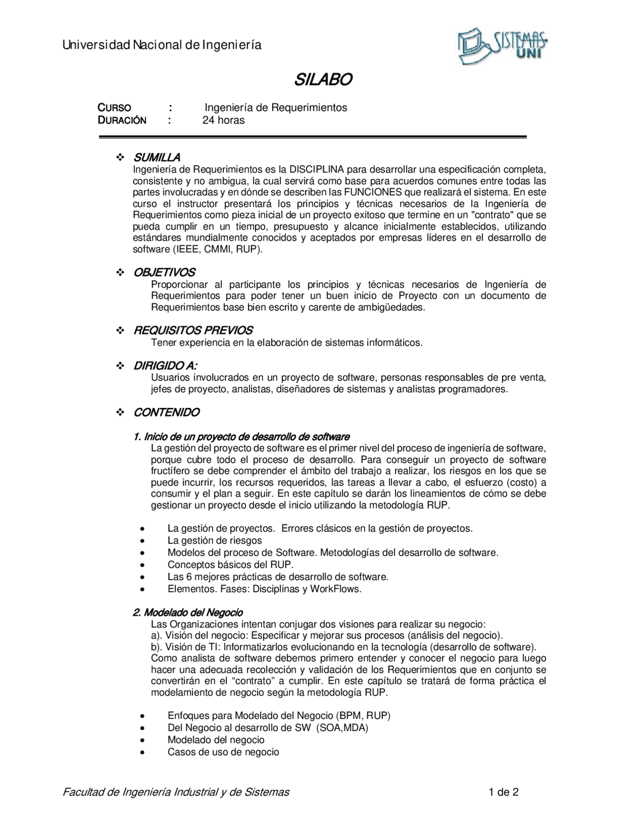 Ingenieria De Requerimientos Monografías Ensayos De Informática
