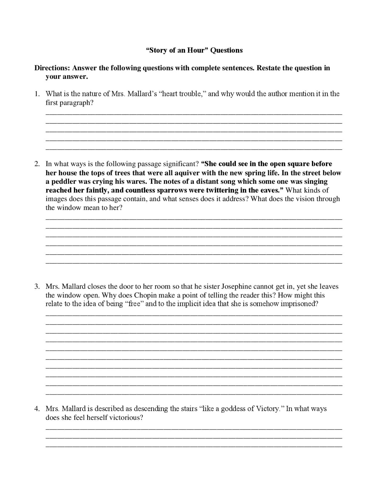 Ze literature English language | Exercises Literature | Docsity