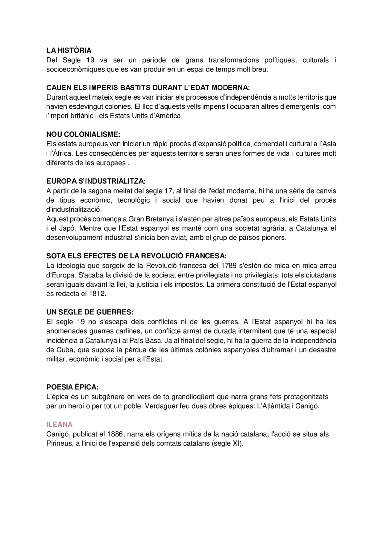 Lengua Y Literatura Catalana Apuntes De Catalán Docsity