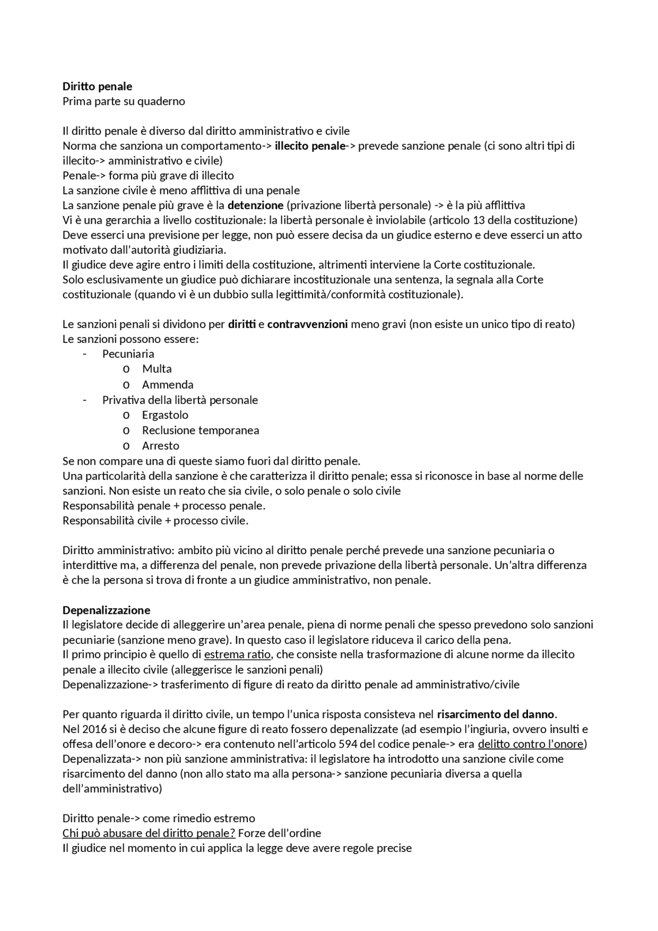 Diritto penale schemi | Schemi e mappe concettuali di Diritto Penale ...