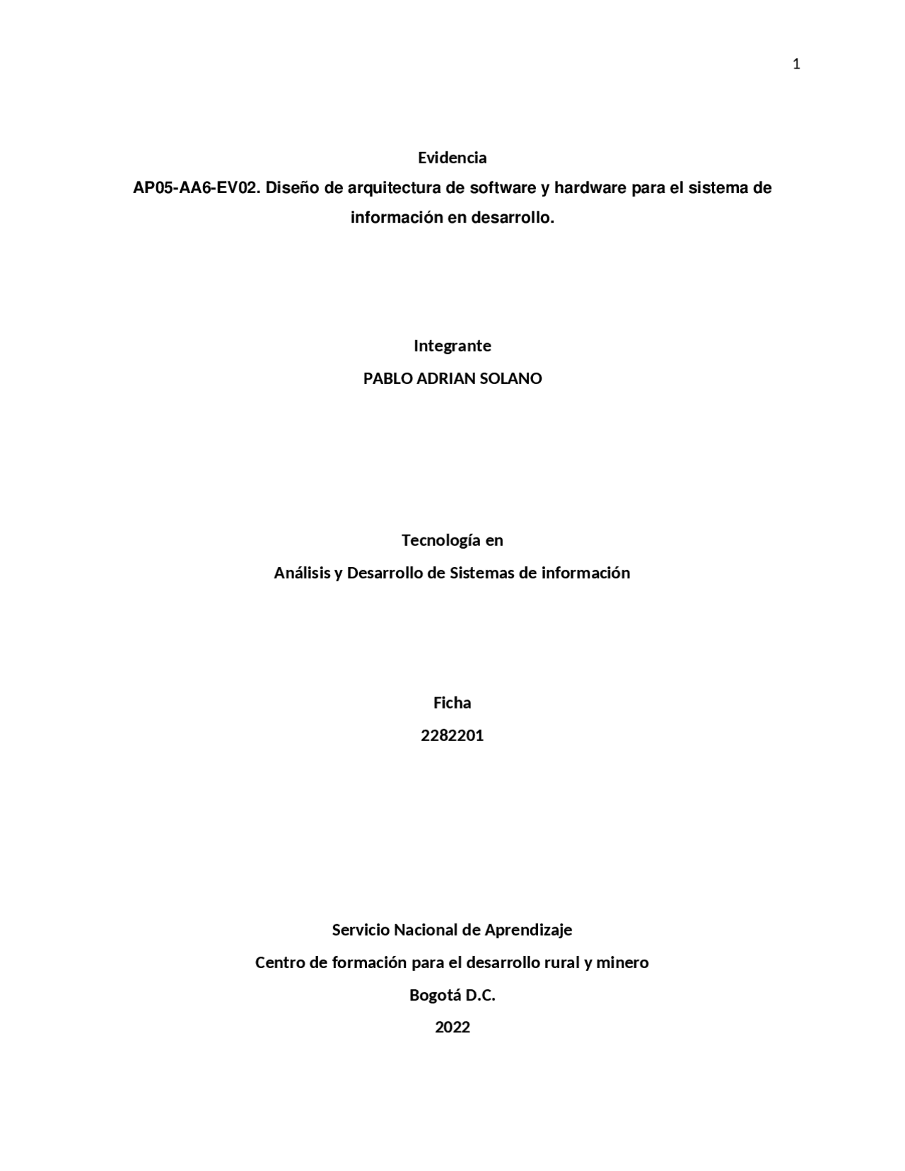 Arquitectura De Software Ejercicios De Informática Docsity
