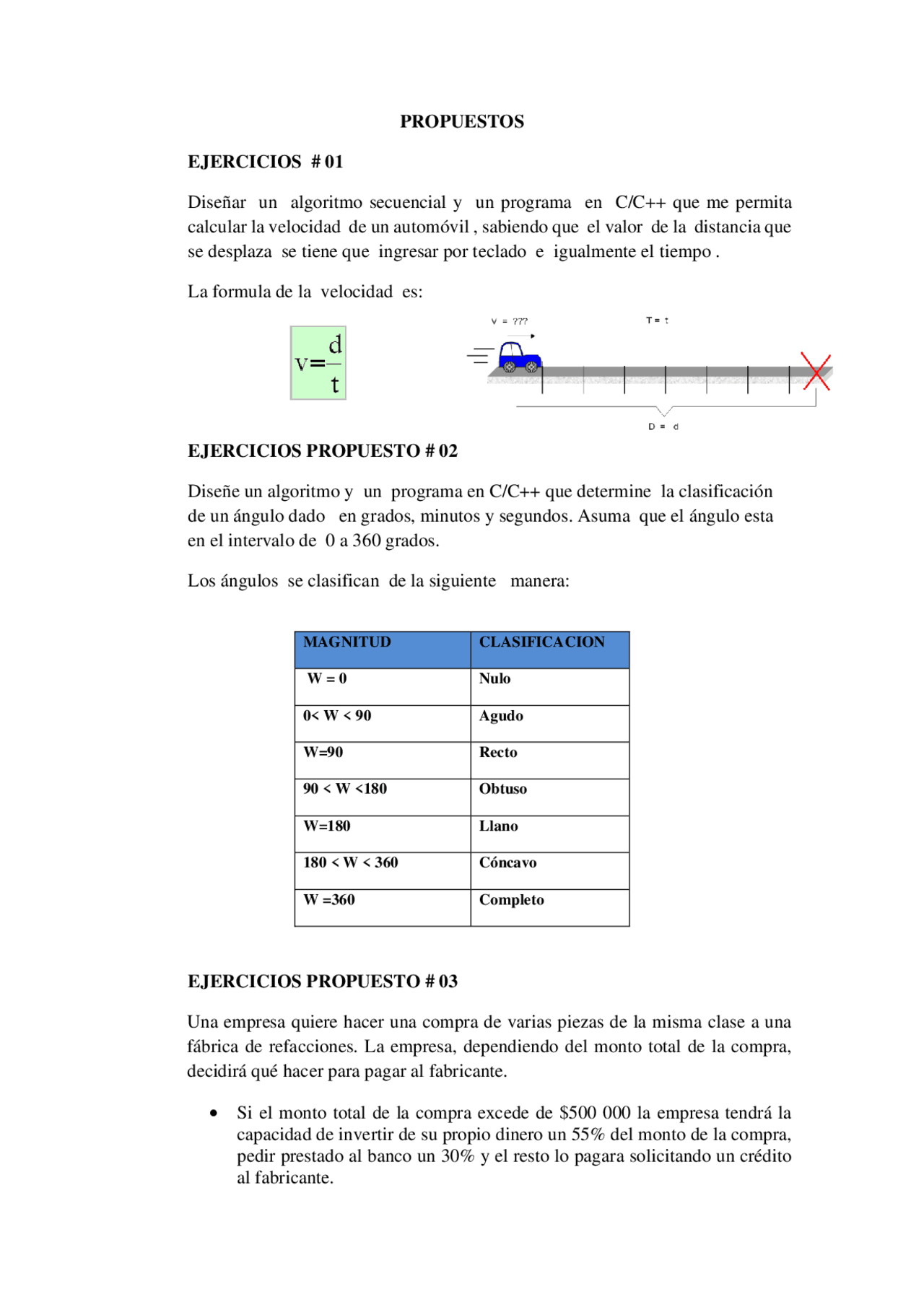 Ejercicios De Programacion Ejercicios De Programación C Docsity