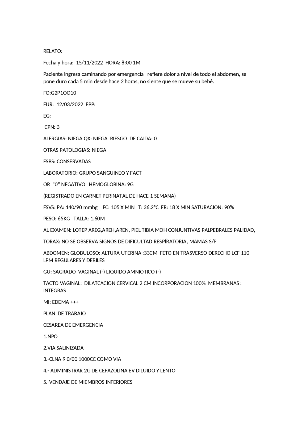 Instruccion Obstetrica Resúmenes De Obstetricia Docsity