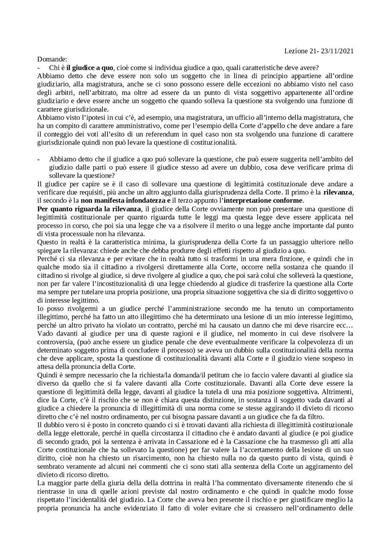 Le Fonti Del Diritto Appunti Di Diritto Costituzionale Docsity