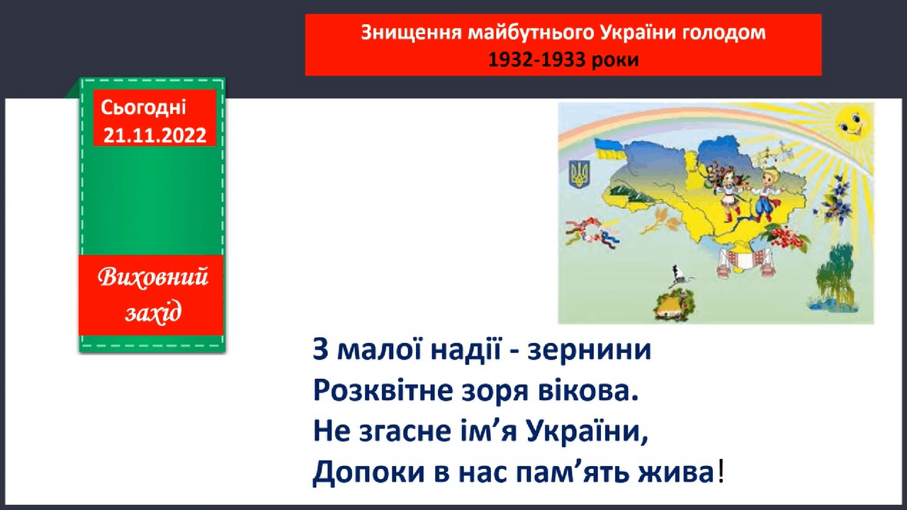 Голодомор в Україні Презентація для виховної роботи Презентации