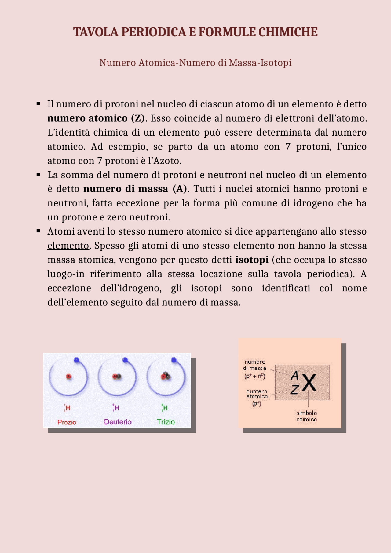 Formule chimiche e tavola periodica | Dispense di Chimica Inorganica ...