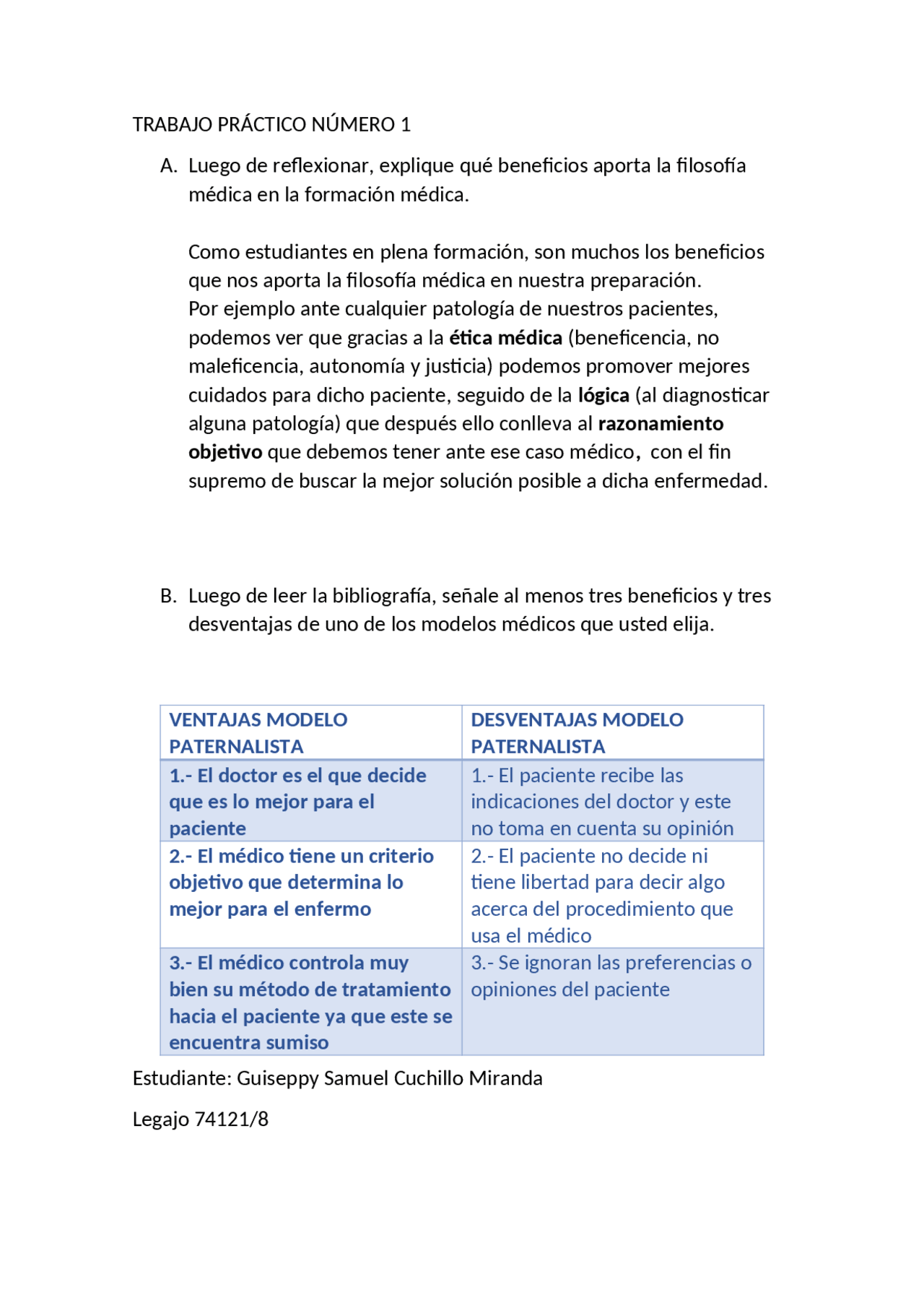 Relacion Medico Paciente Resúmenes De Filosofía Moderna Docsity