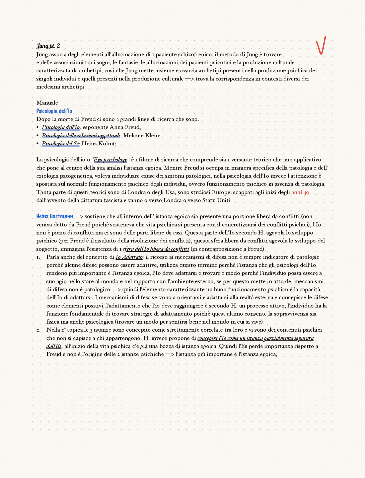 Teoria Heinz Heirtmann, Anna Freud, René Spitz, Edith Jacobson ...