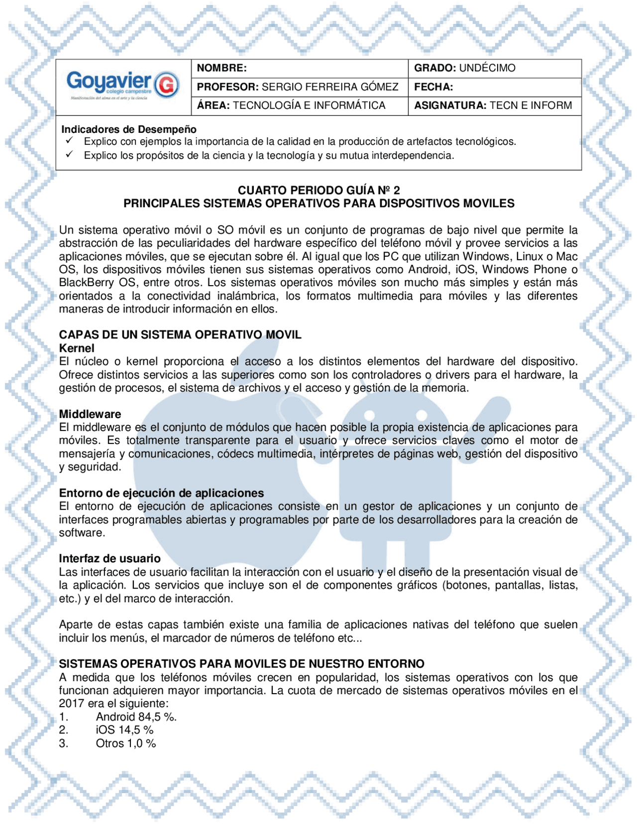 Guia De Aprendizaje 02 Apuntes De Informática Móvil Docsity