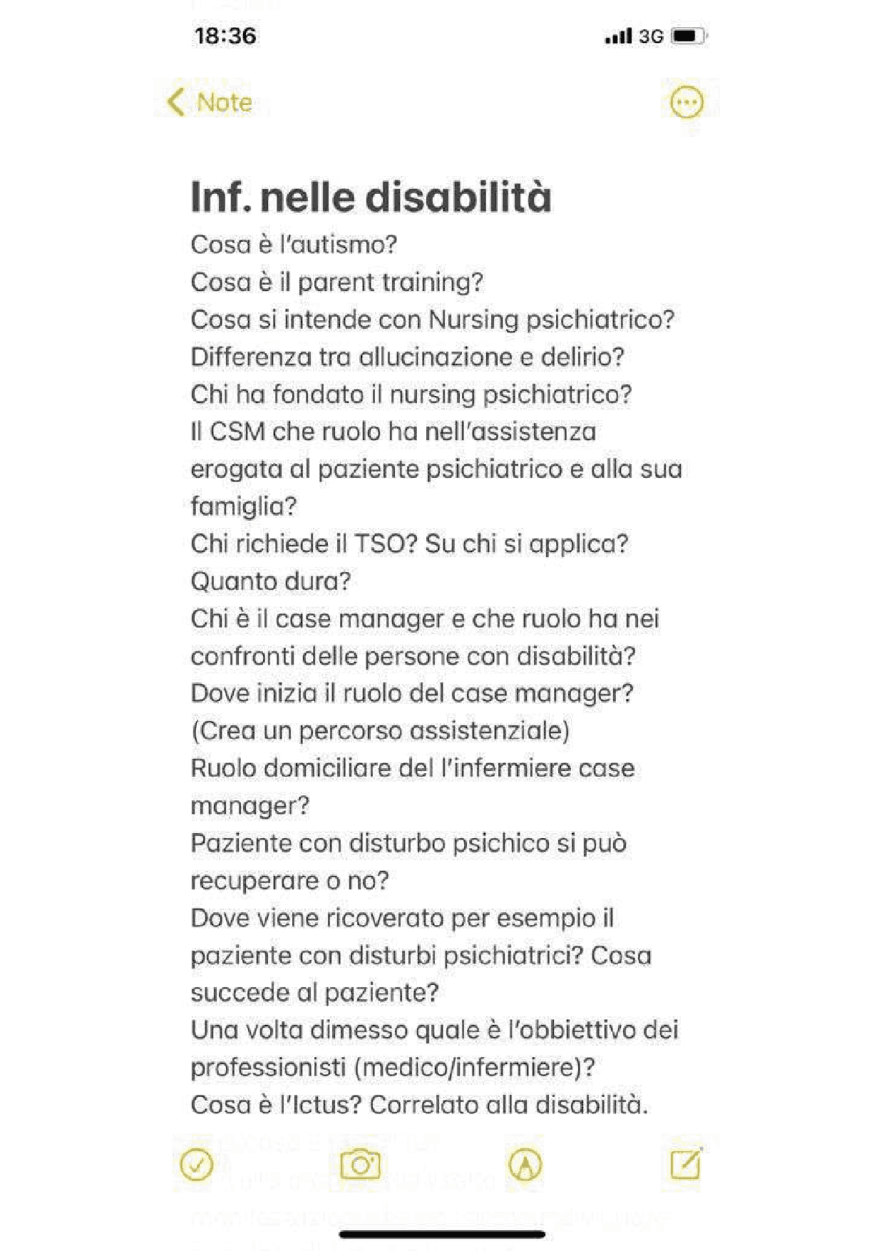 Infermieristica Nelle Disabilita Domande Frequenti Prove Desame