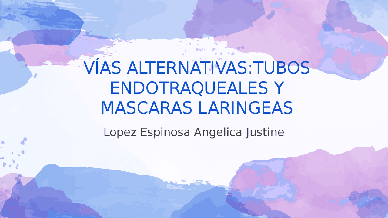 Vias Alternas En Reanimacion Neonatal Diapositivas De Pediatría Docsity