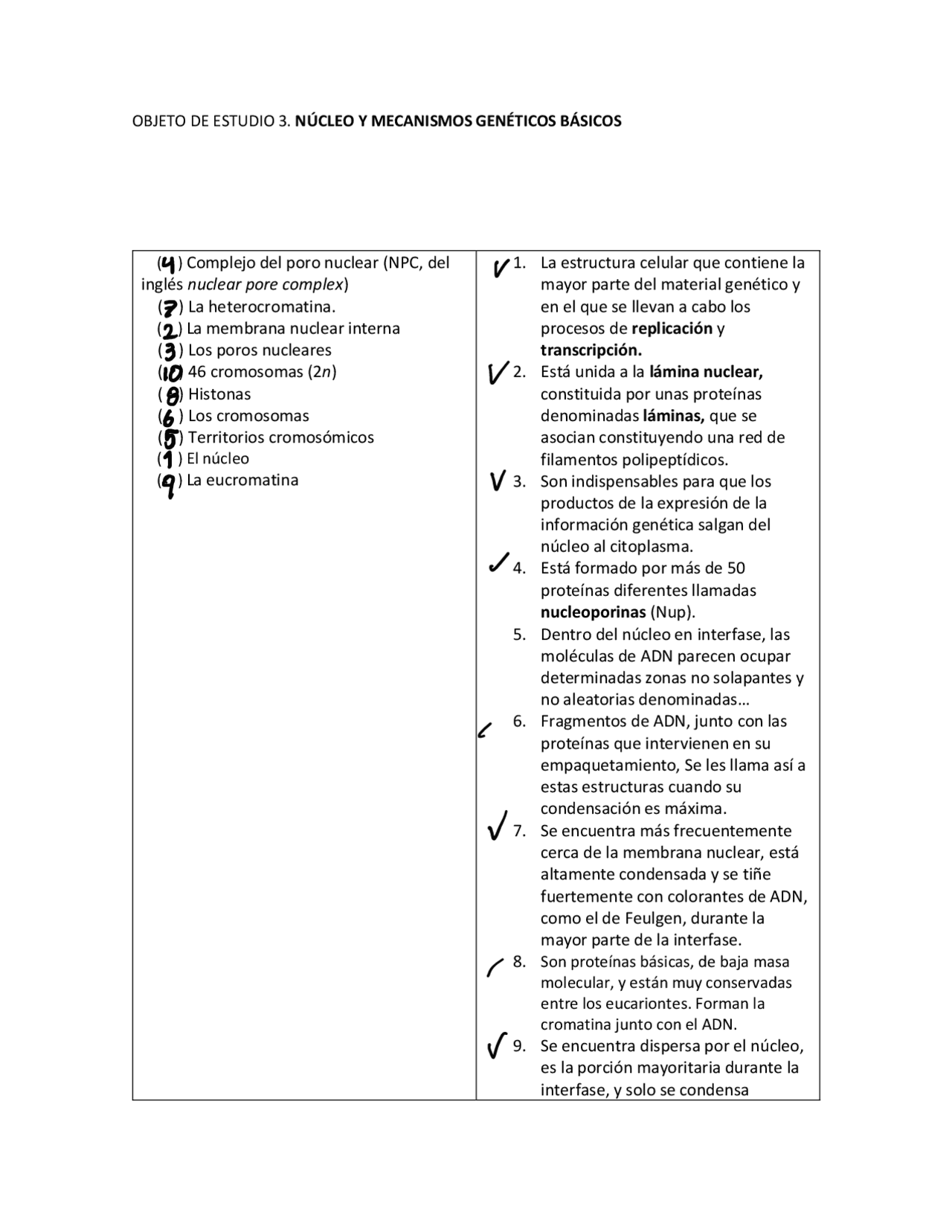 Objeto De Biología Histológica Celular Y Tisular No Exámenes De