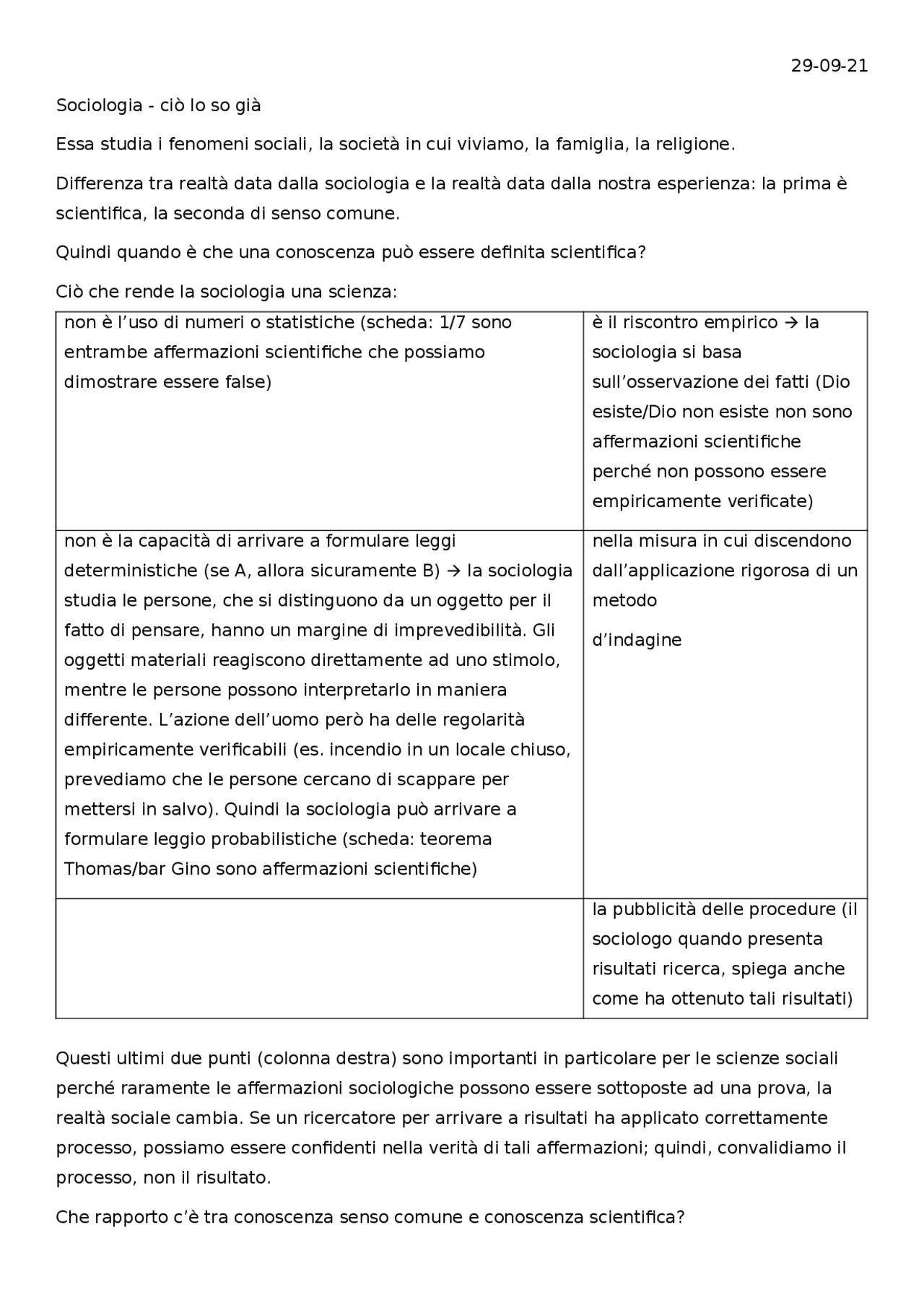 Appunti Sociologia Generale Appunti Di Sociologia Docsity