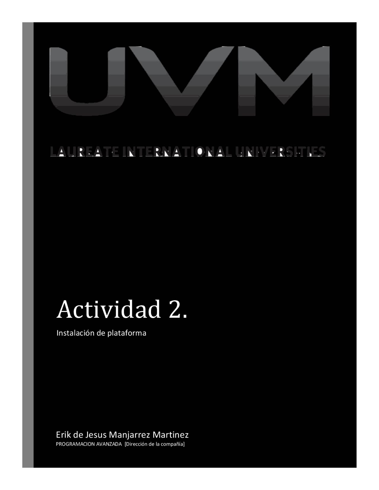 Actividad 2 De Blackboard Ejercicios De Programación Avanzada De