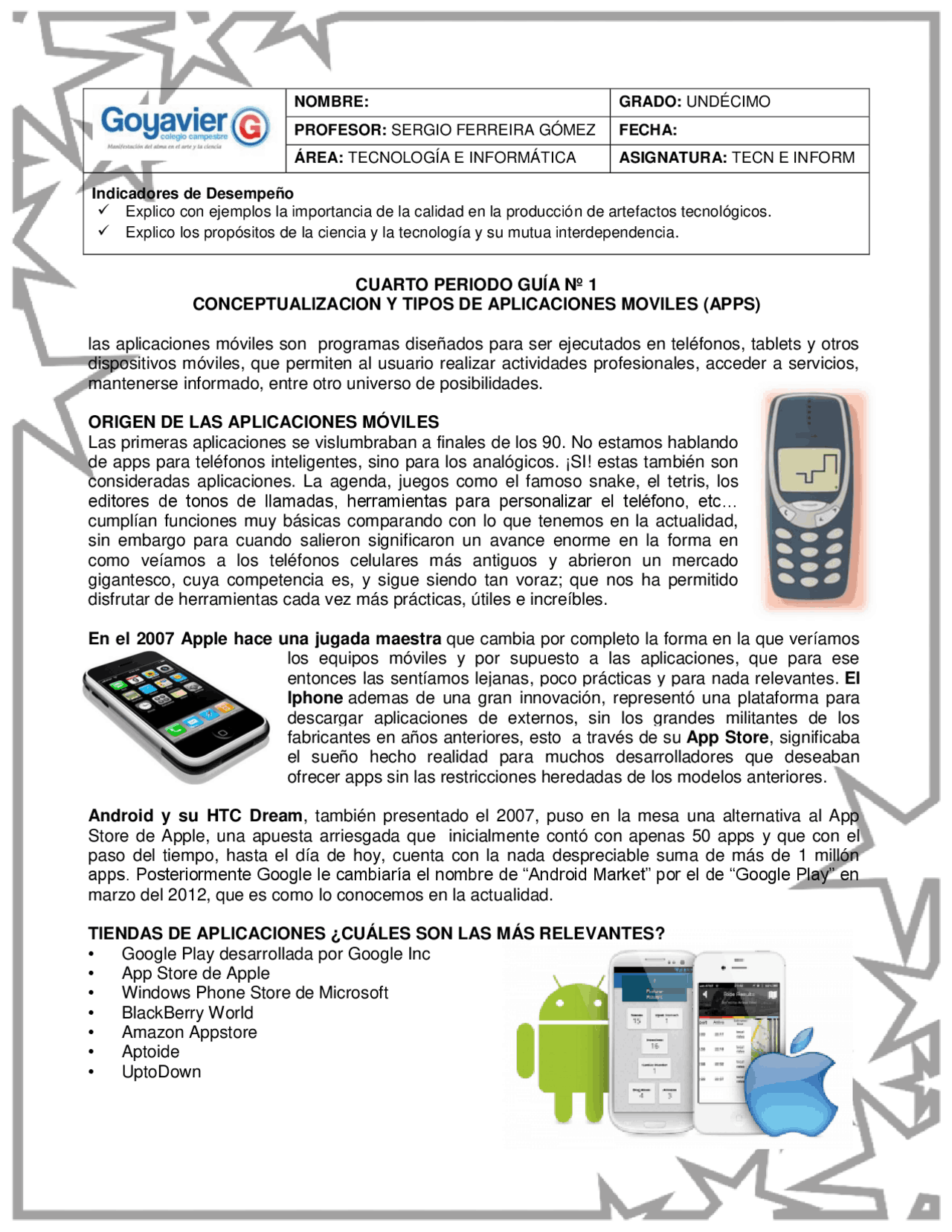 Guia De Aprendizaje 01 Apuntes De Informática Móvil Docsity