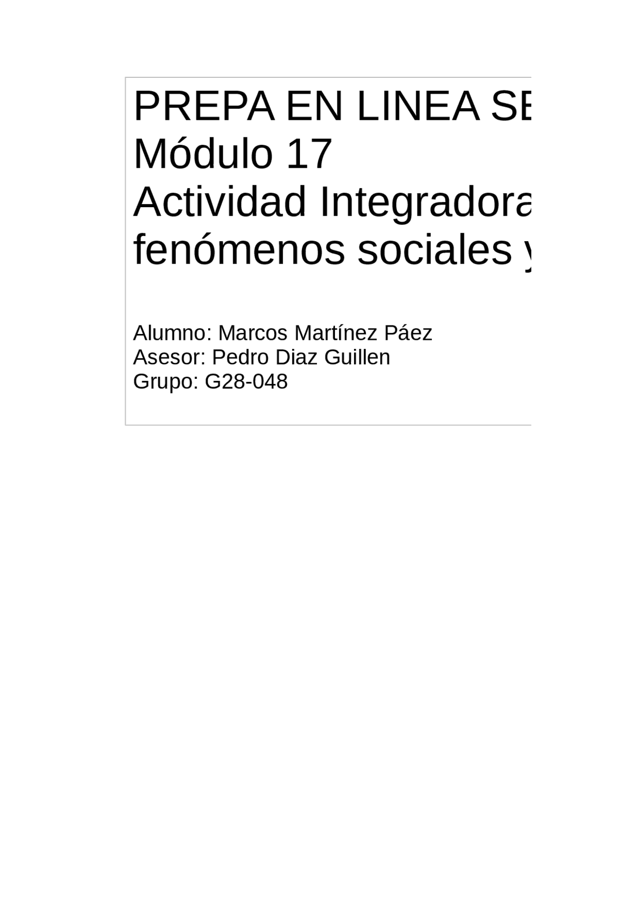 Actividad Integradora 2 Variables En Fenómenos Sociales Y Naturales