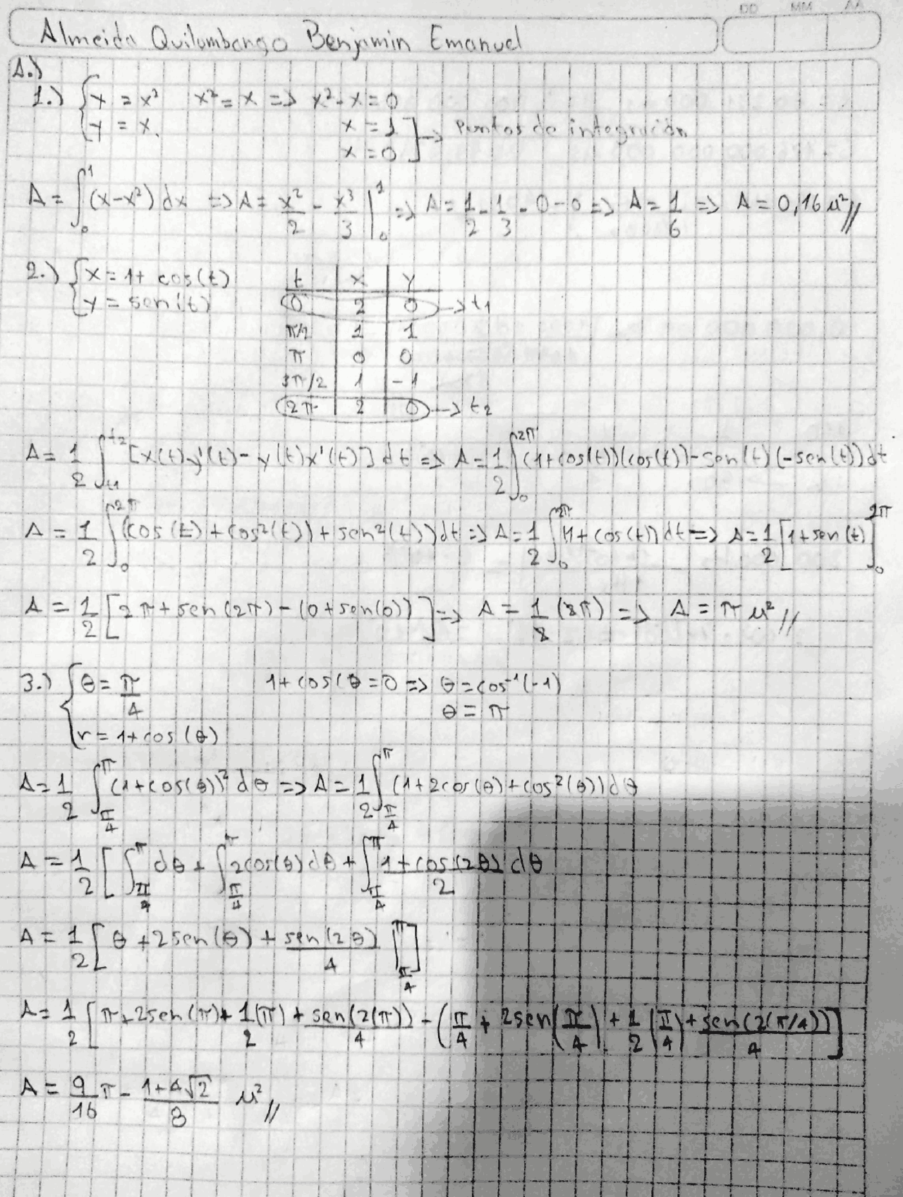 Ejercicios De Calculo Vectorial Ejercicios De Cálculo Docsity