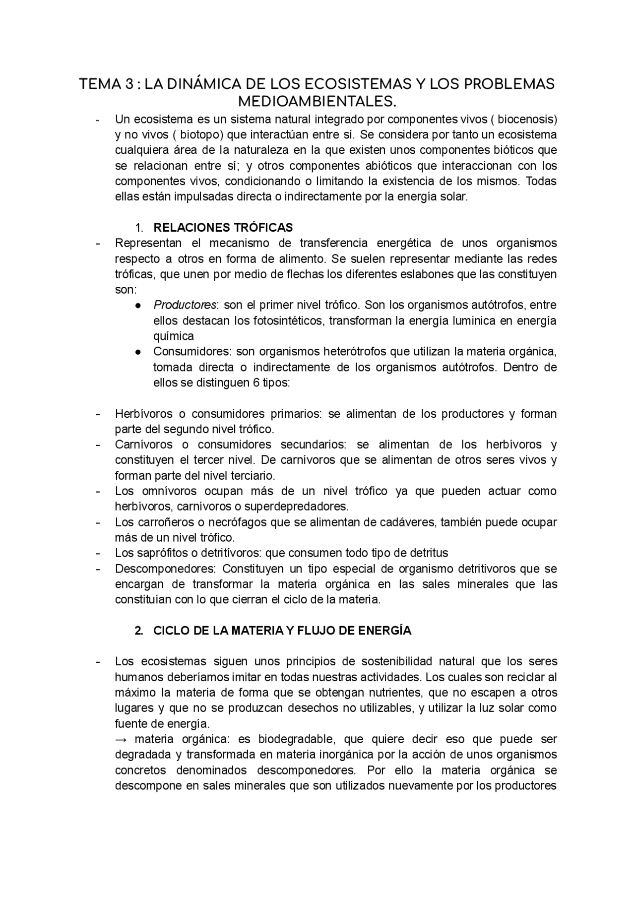 Dinámica Ecosistemas Summaries Of Geology Docsity