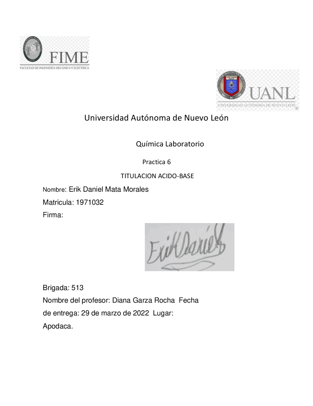 Practica 6 Quimica 1 Apuntes De Química Docsity